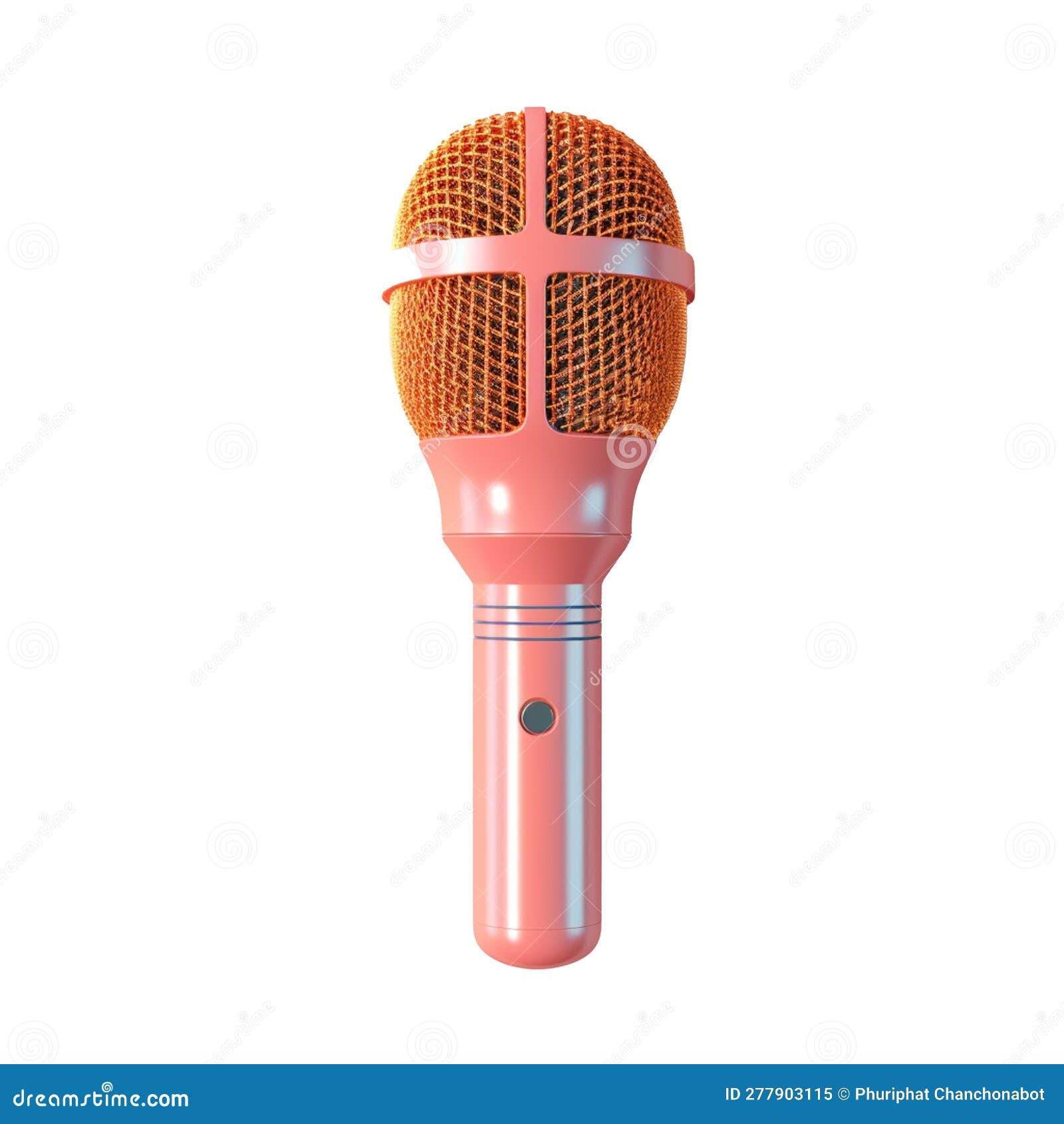 Microphone in 3D Style Trending Color Palette with Generative AI Stock ...