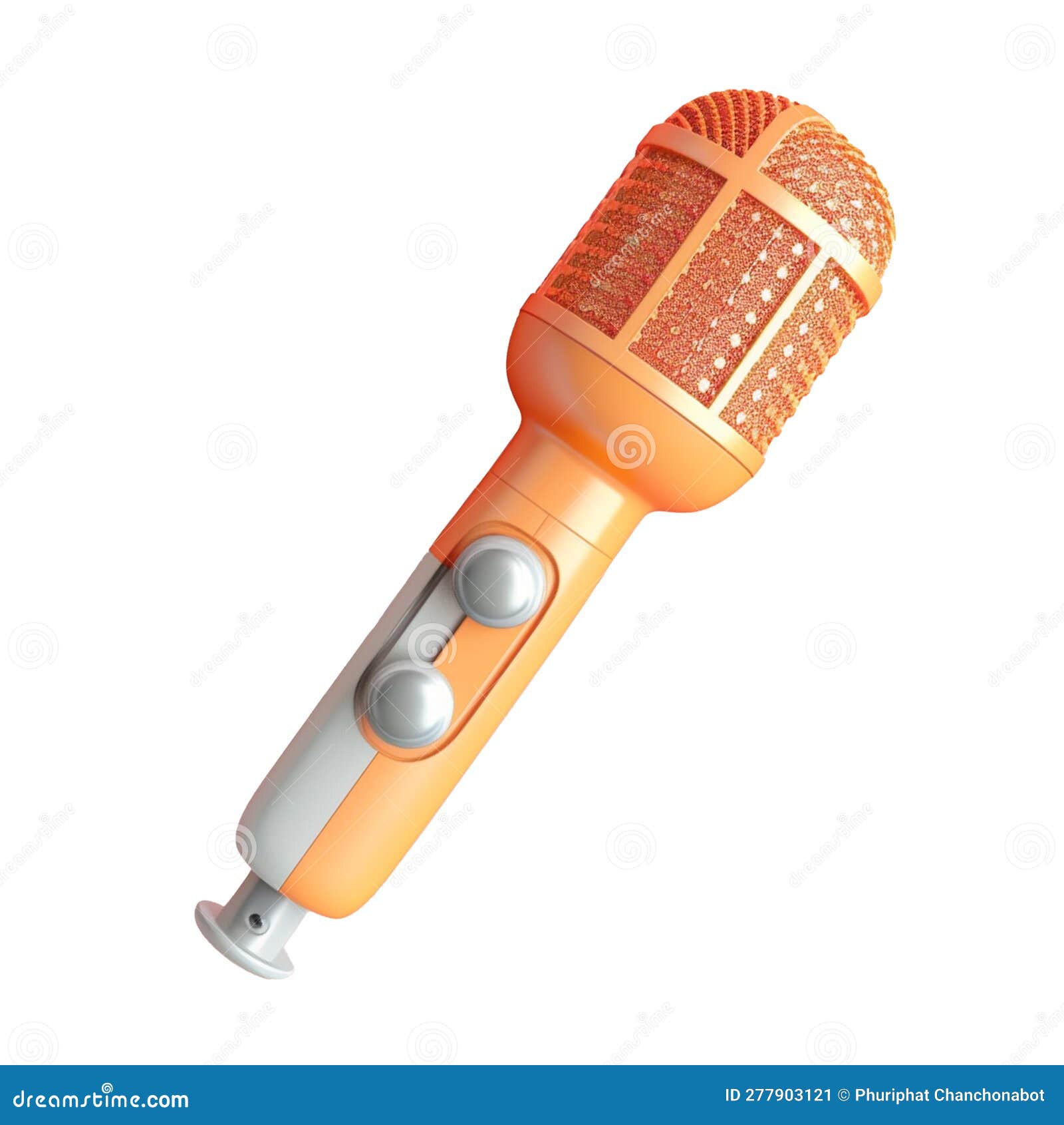 Microphone in 3D Style Trending Color Palette with Generative AI Stock ...