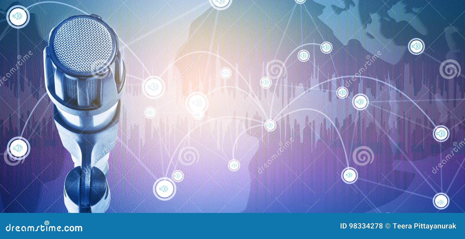 Microphone stock photo. Image of light, blur, meeting - 98334278