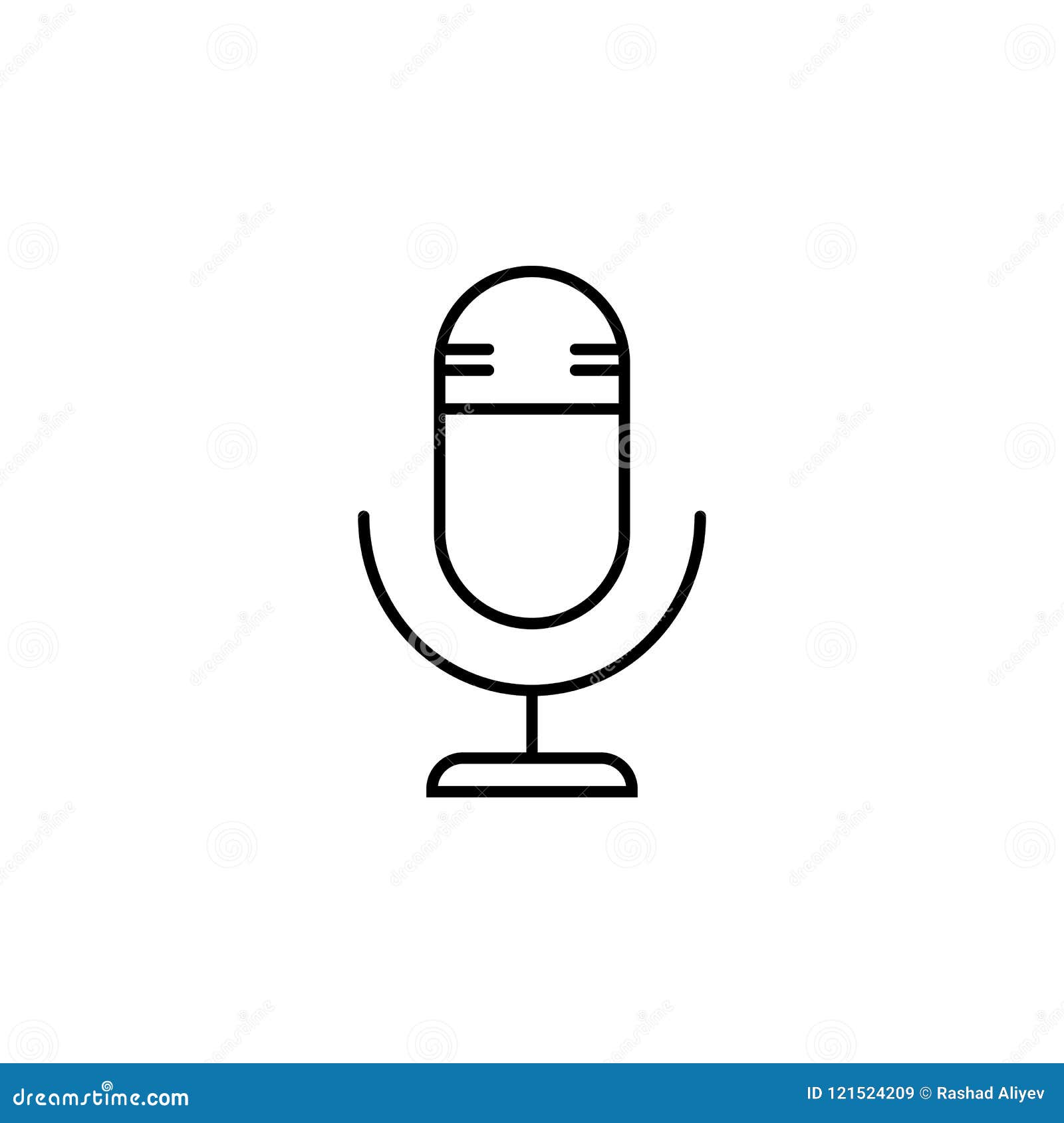 Microphone. Element of Job Interview Icon for Mobile Concept and Web ...