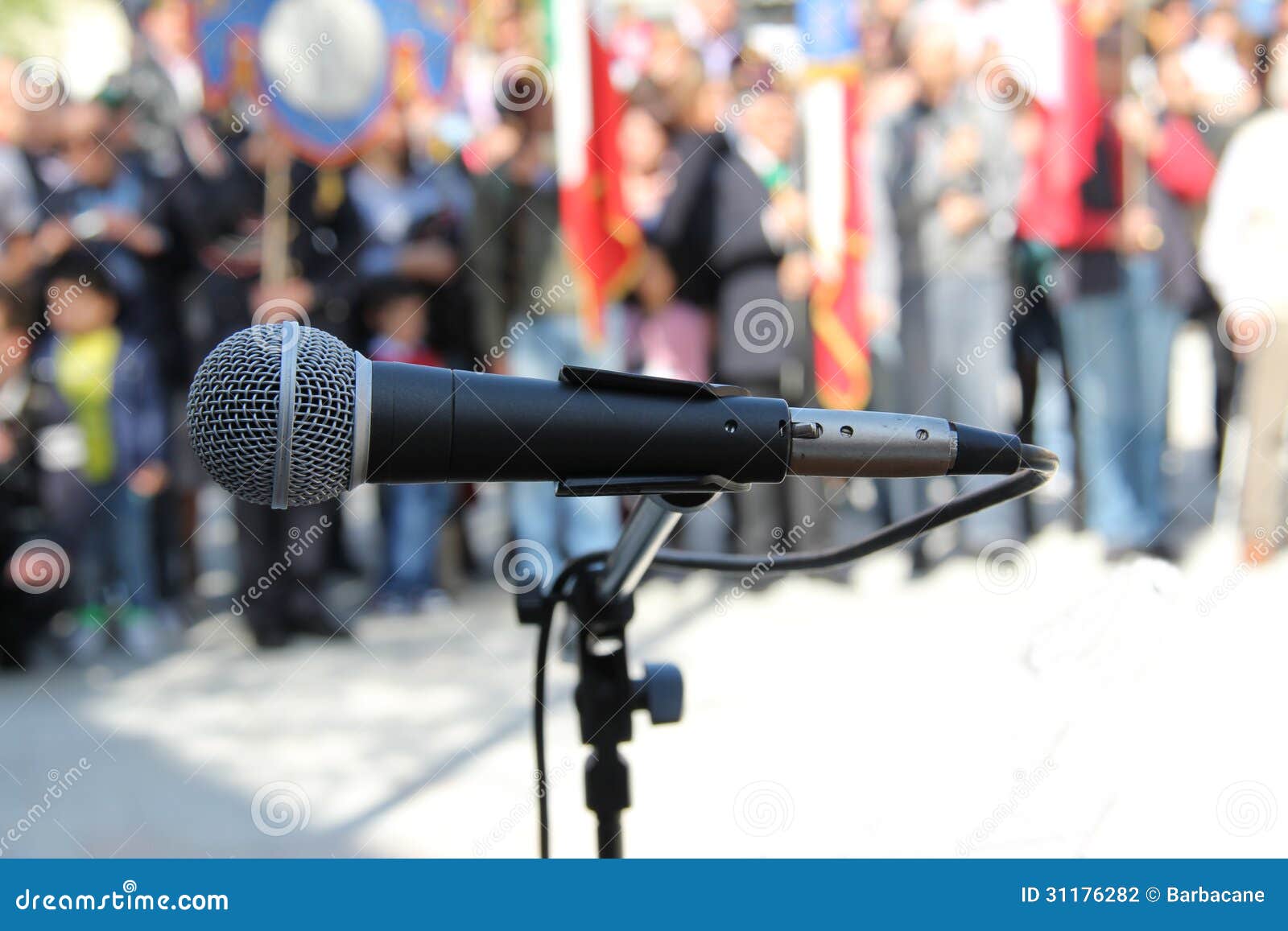 Microphone event stock photo. Image of italy, speak, public - 31176282