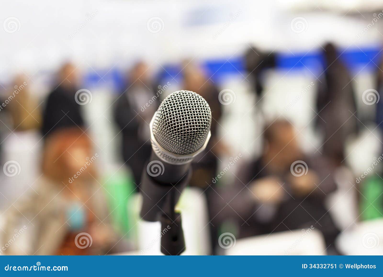 Microphone stock image. Image of electronics, auditorium - 34332751