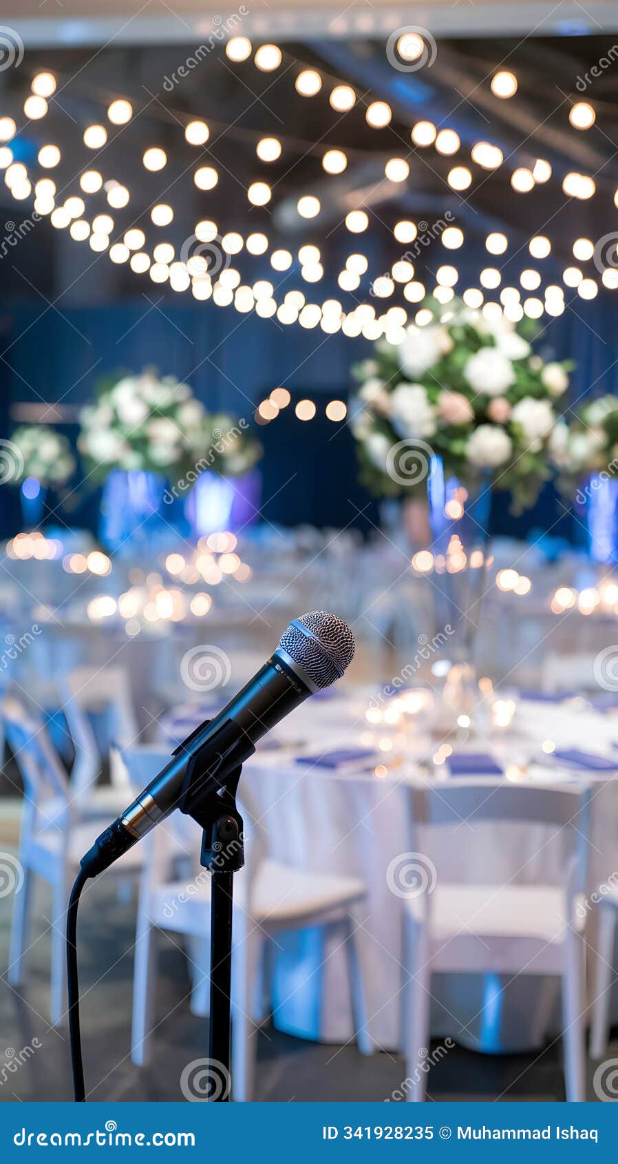 Microphone Foregrounds an Inviting Event Space with Ambient Lighting ...