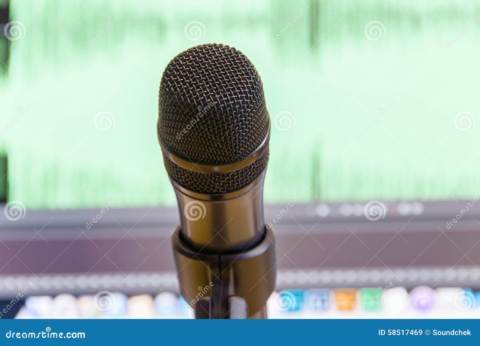Microphone at the front stock image. Image of microphone - 58517469