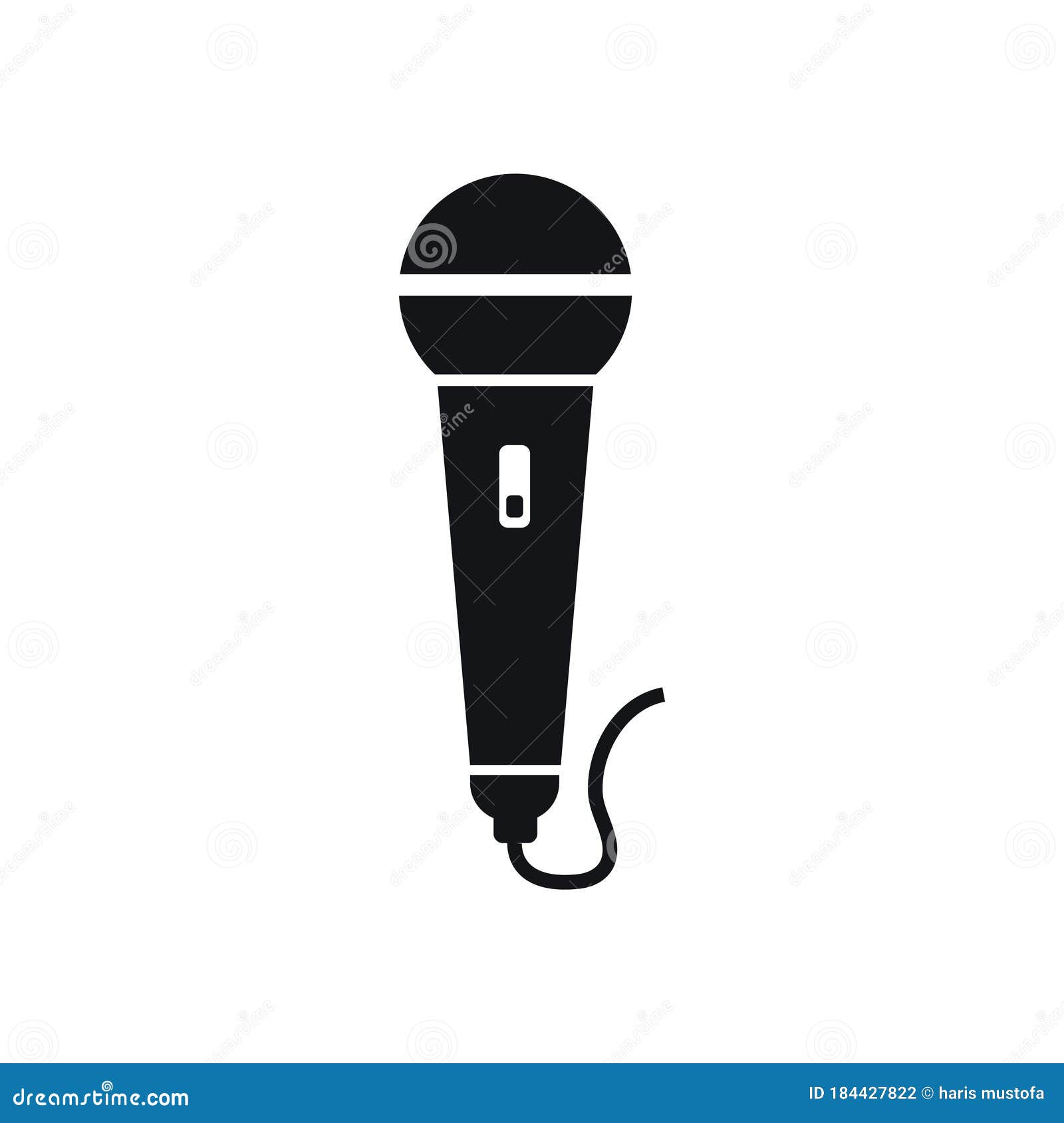 Microphone Graphic Design Template Vector Isolated Stock Illustration ...