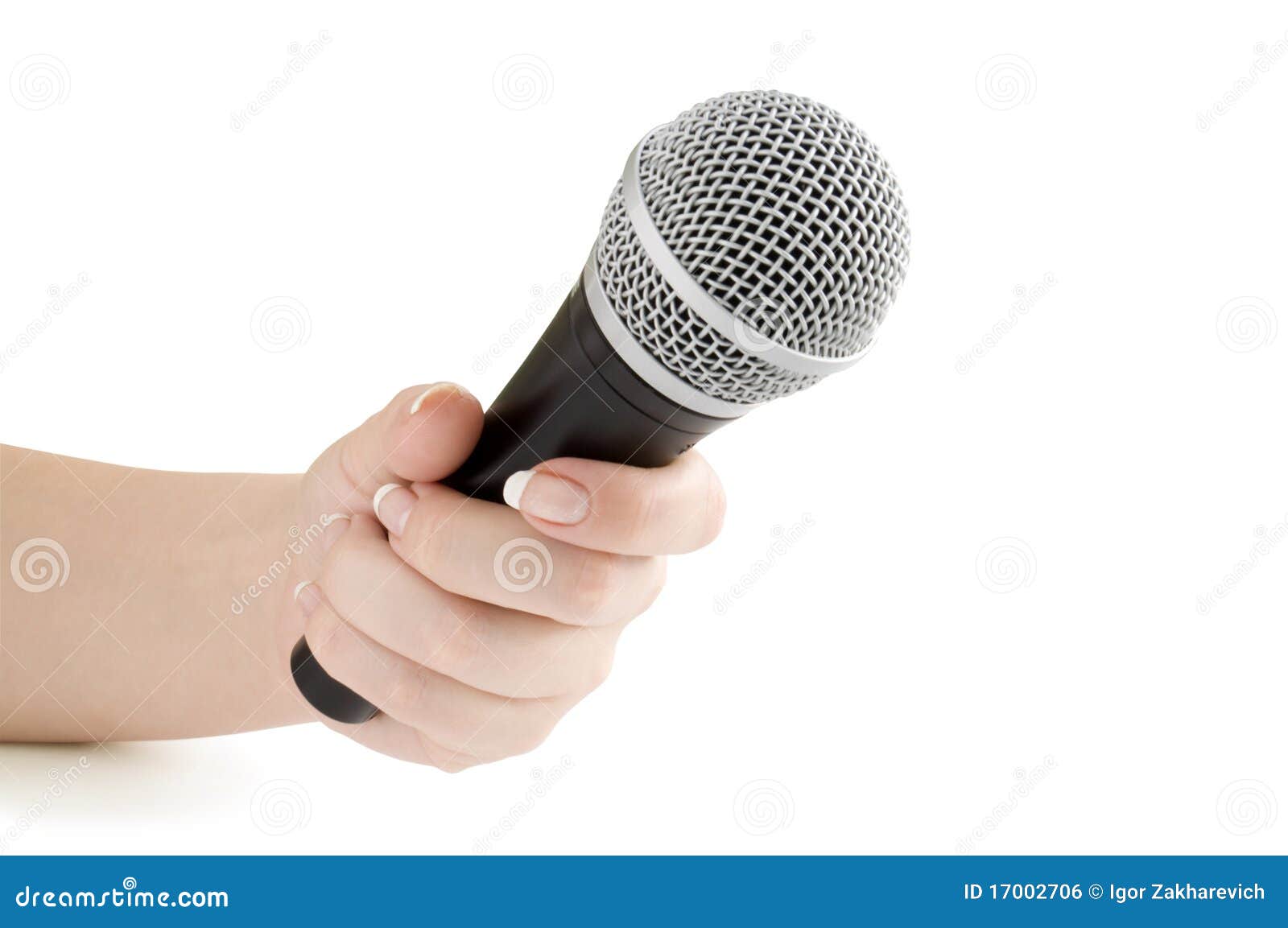 Microphone in hand stock photo. Image of group, talking - 17002706
