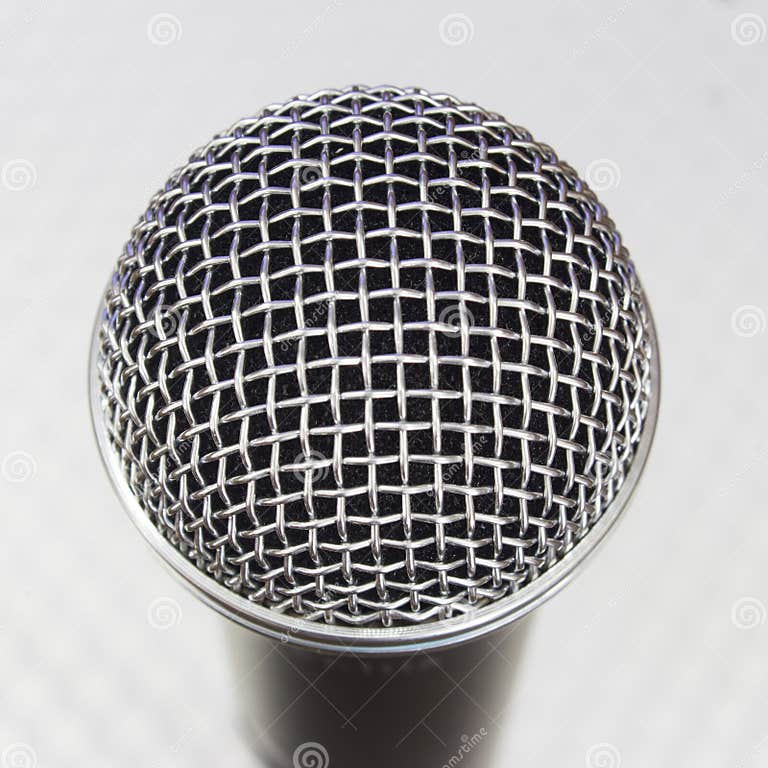 Microphone Head Closeup stock image. Image of audio, musical - 55802633