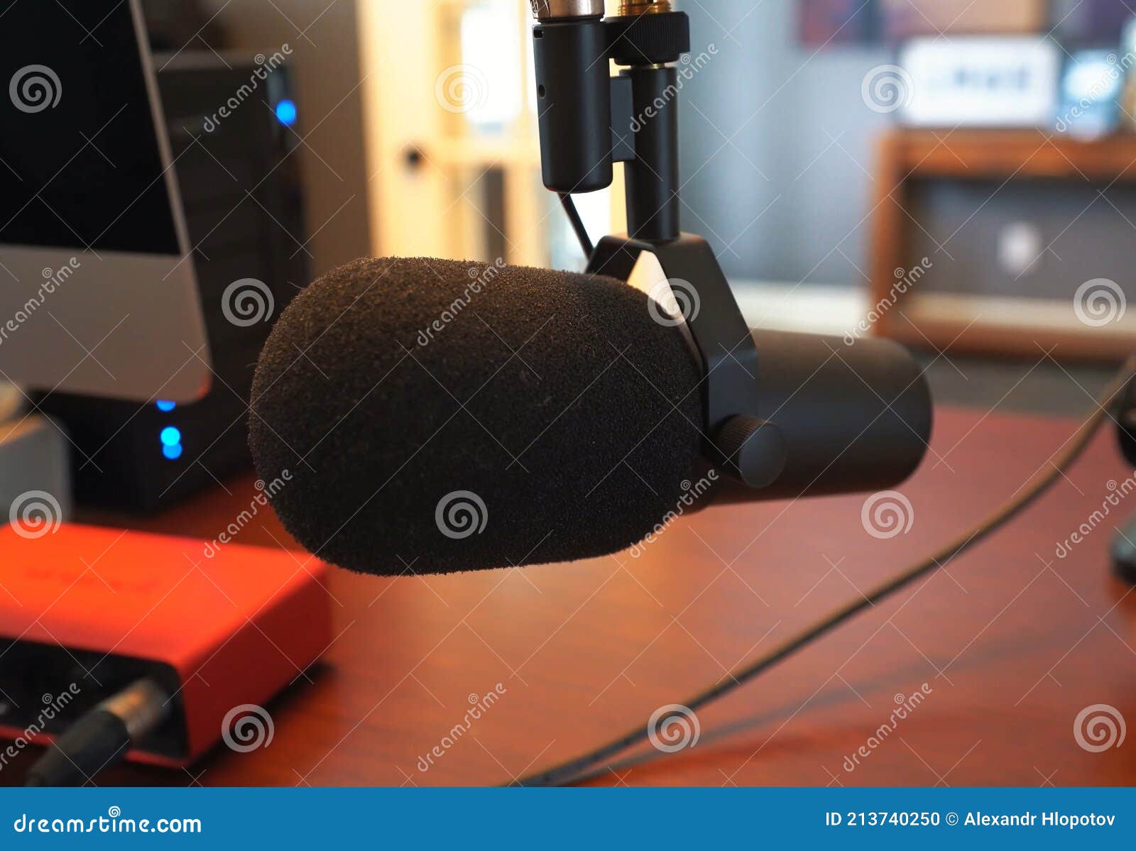 Microphone for Home Recording Studio. Stock Photo - Image of radio ...