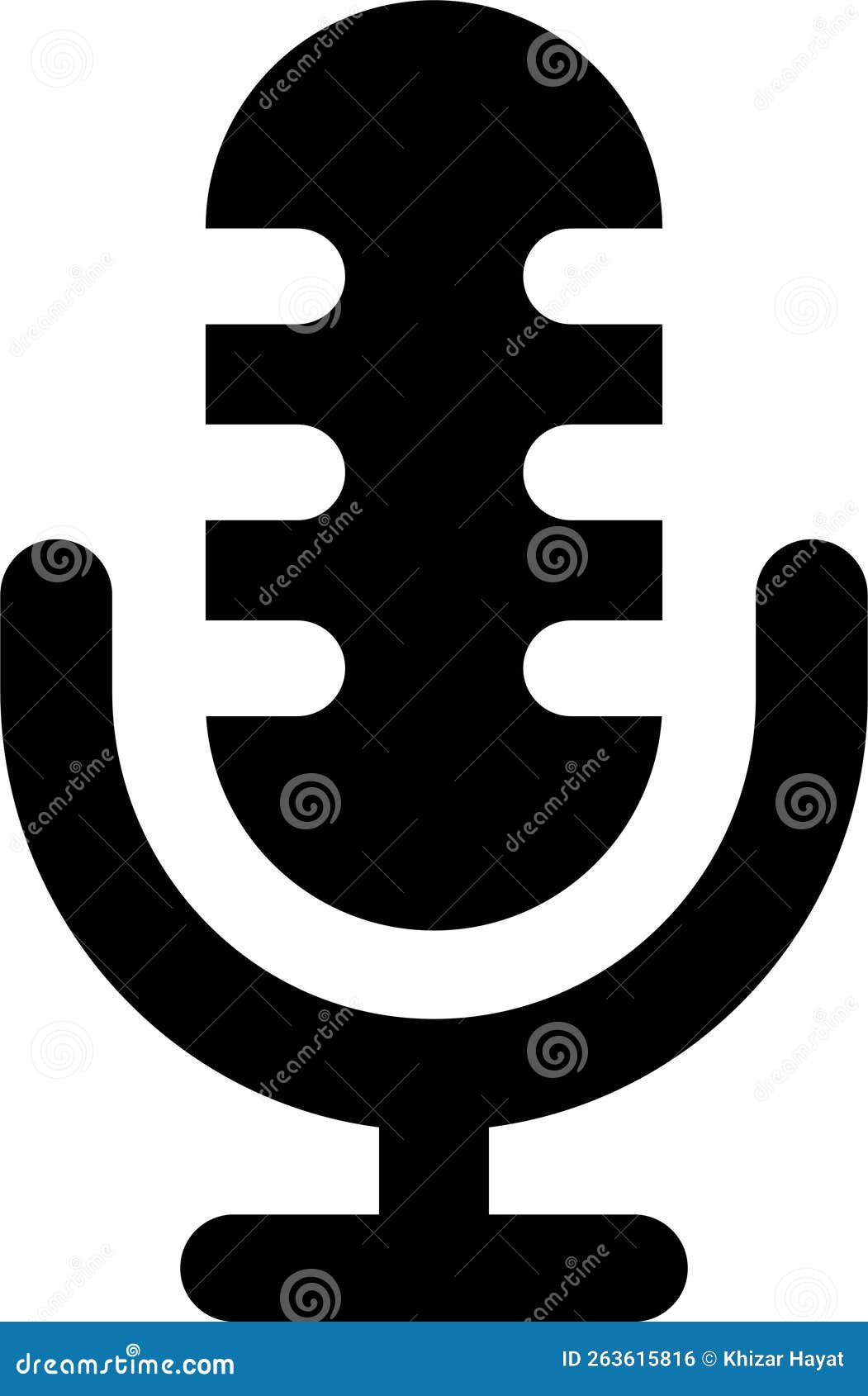 Microphone Icon. Audio Mic. Studio Table Microphone. Podcast Radio ...