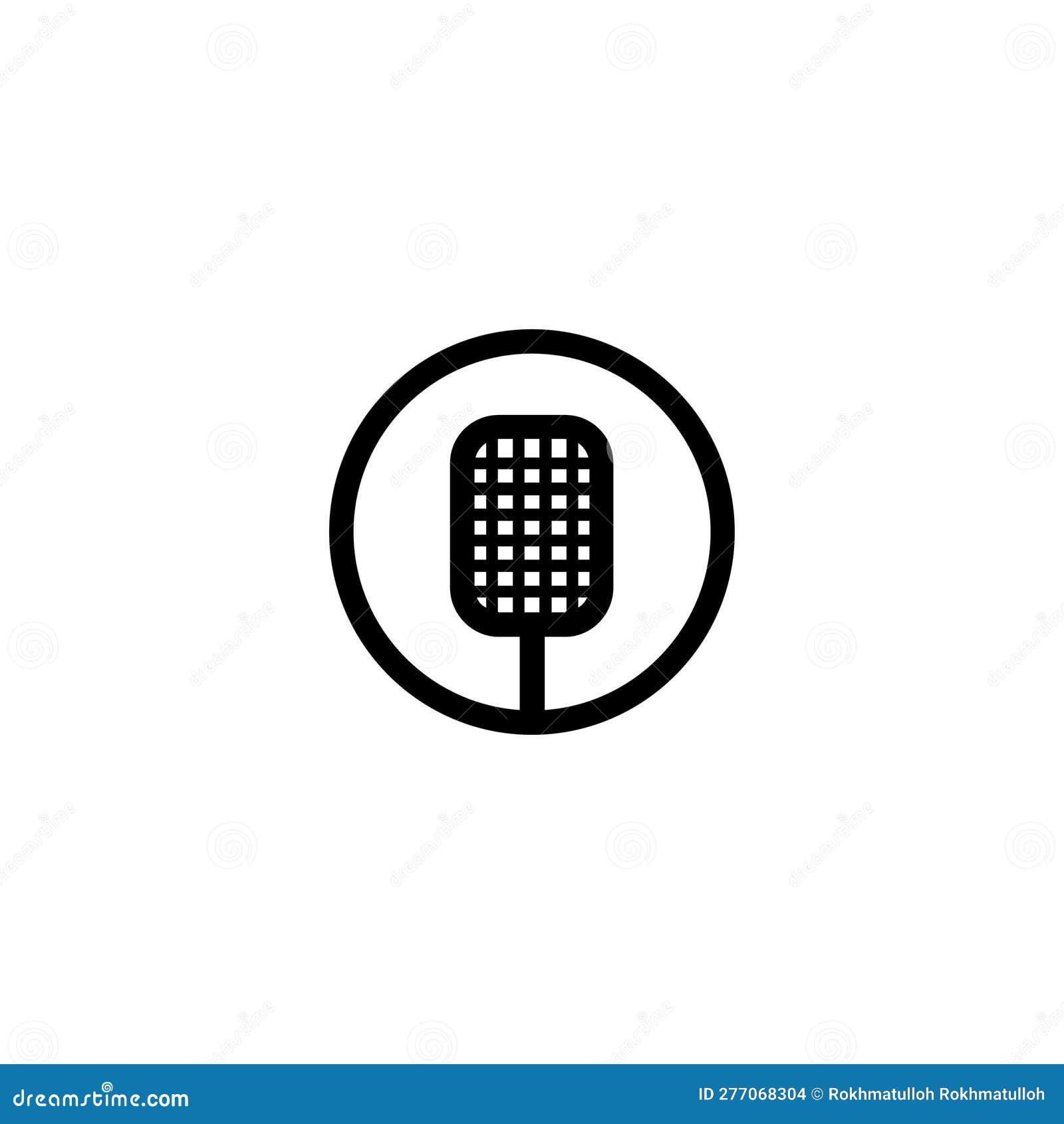 Microphone Icon Circle Design Vector Stock Vector - Illustration of ...