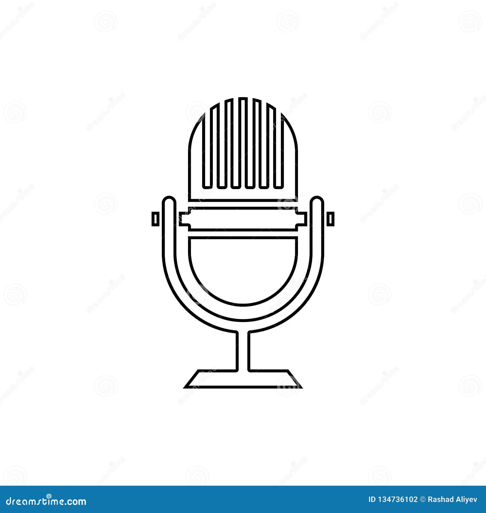 Microphone Icon. Element of Media for Mobile Concept and Web Apps Icon ...