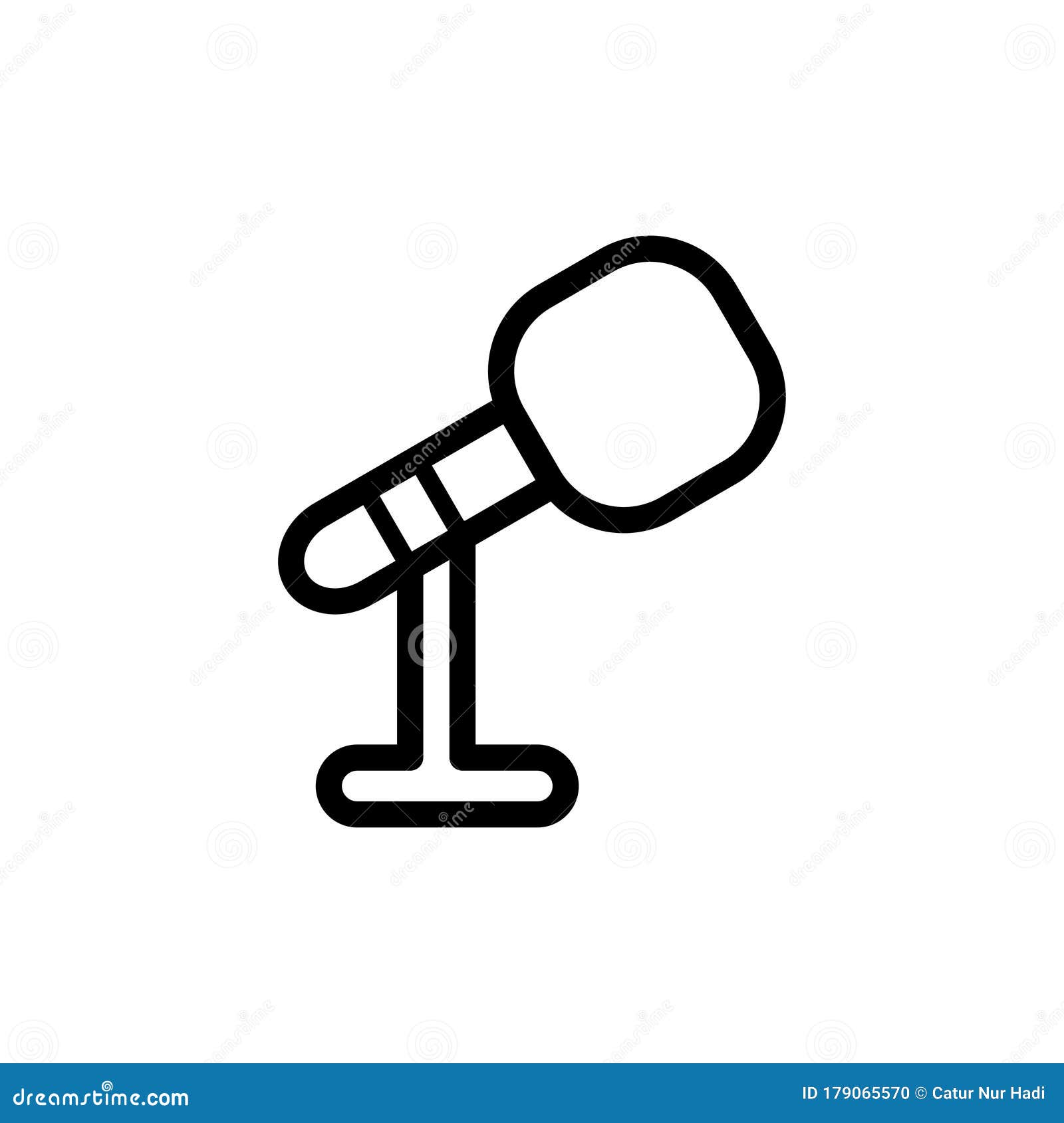 Microphone Icon Flat Vector Template Design Trendy Stock Vector ...