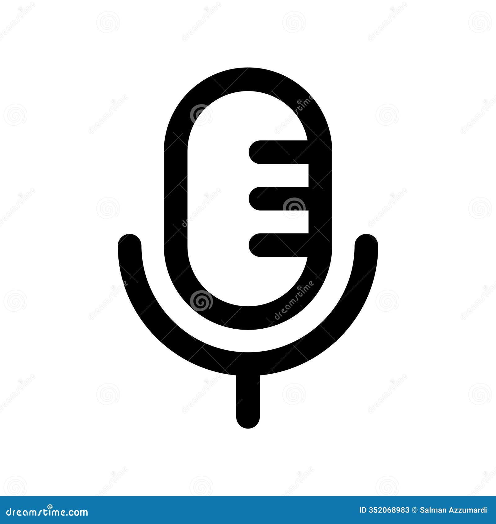 Microphone Icon Line Style Design Simple Vector Perfect Illustration ...