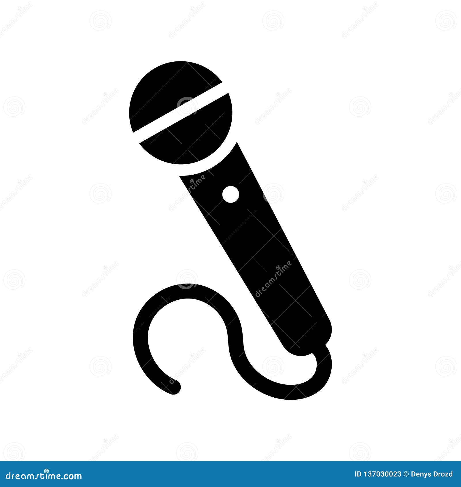 Microphone Icon, Mic Vector Icon Stock Vector - Illustration of ...