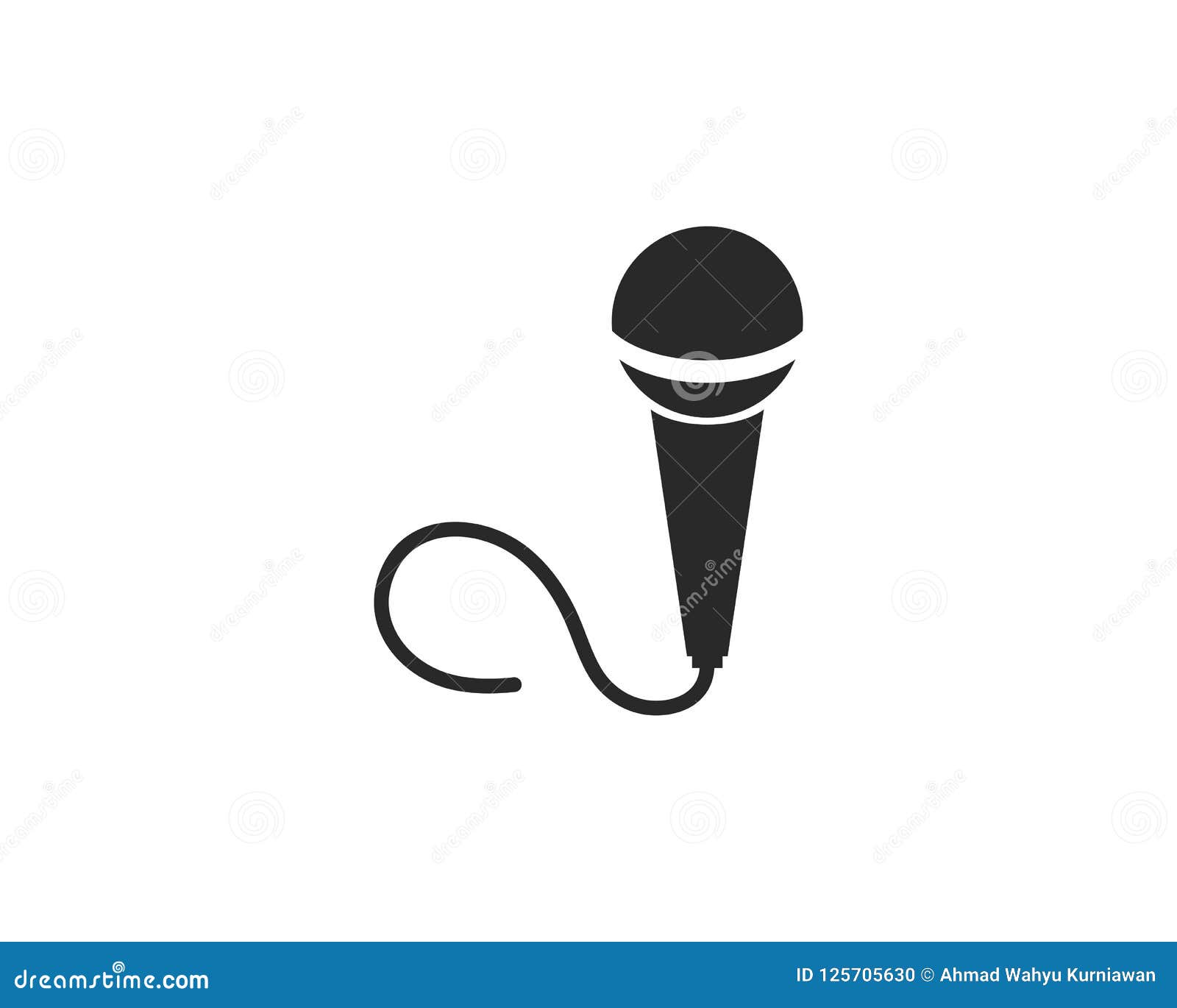 Microphone Icon, Sticker. Sketch Hand Drawn Doodle Style. Vector ...