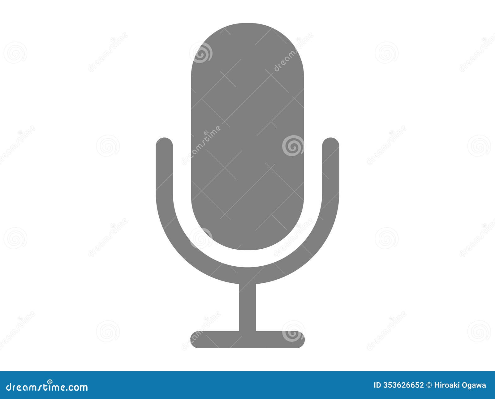 Microphone Icon (recording Mark) Illustration Stock Illustration ...
