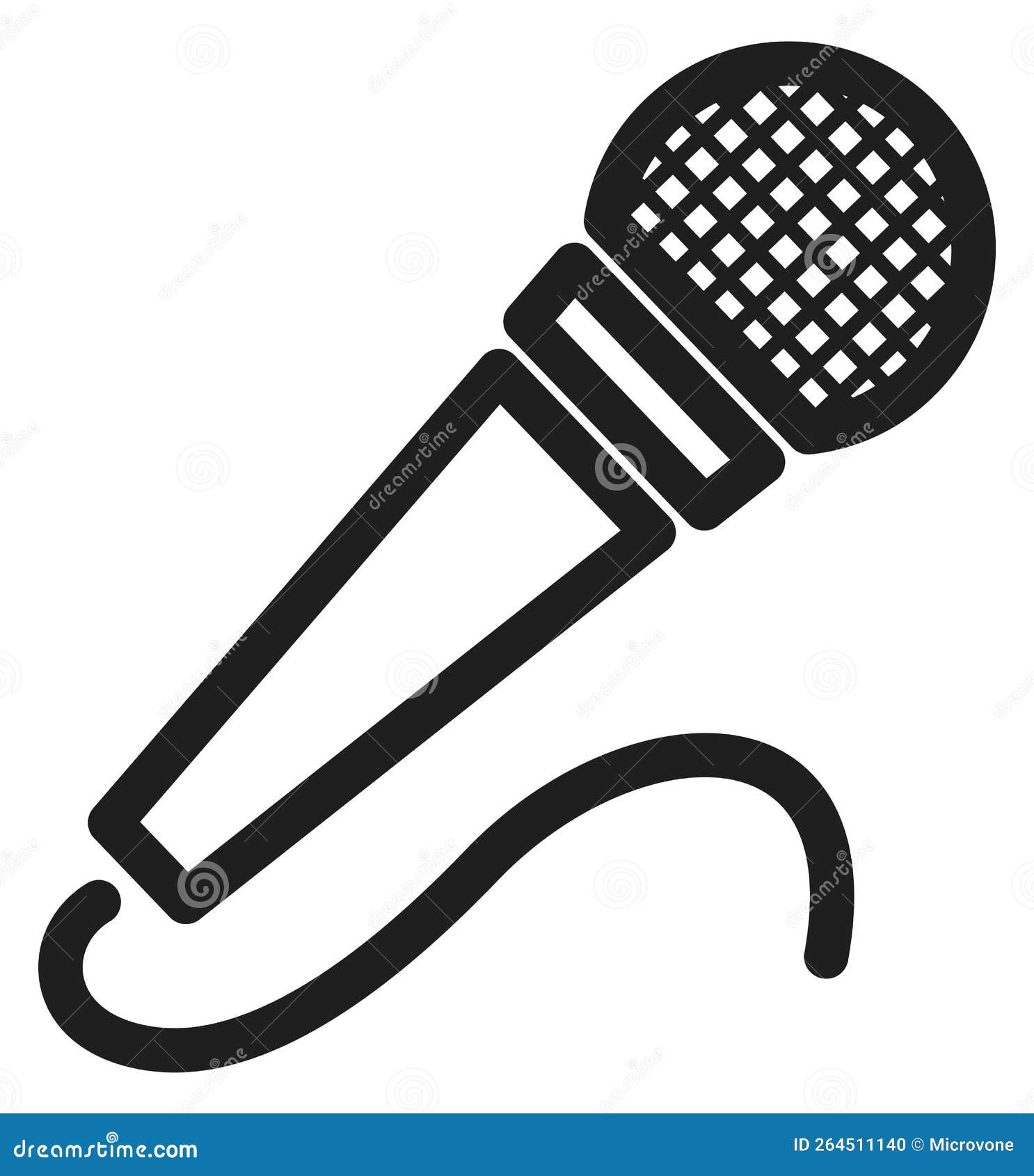 Microphone Icon. Sound Mic Symbol Stock Vector - Illustration of symbol ...