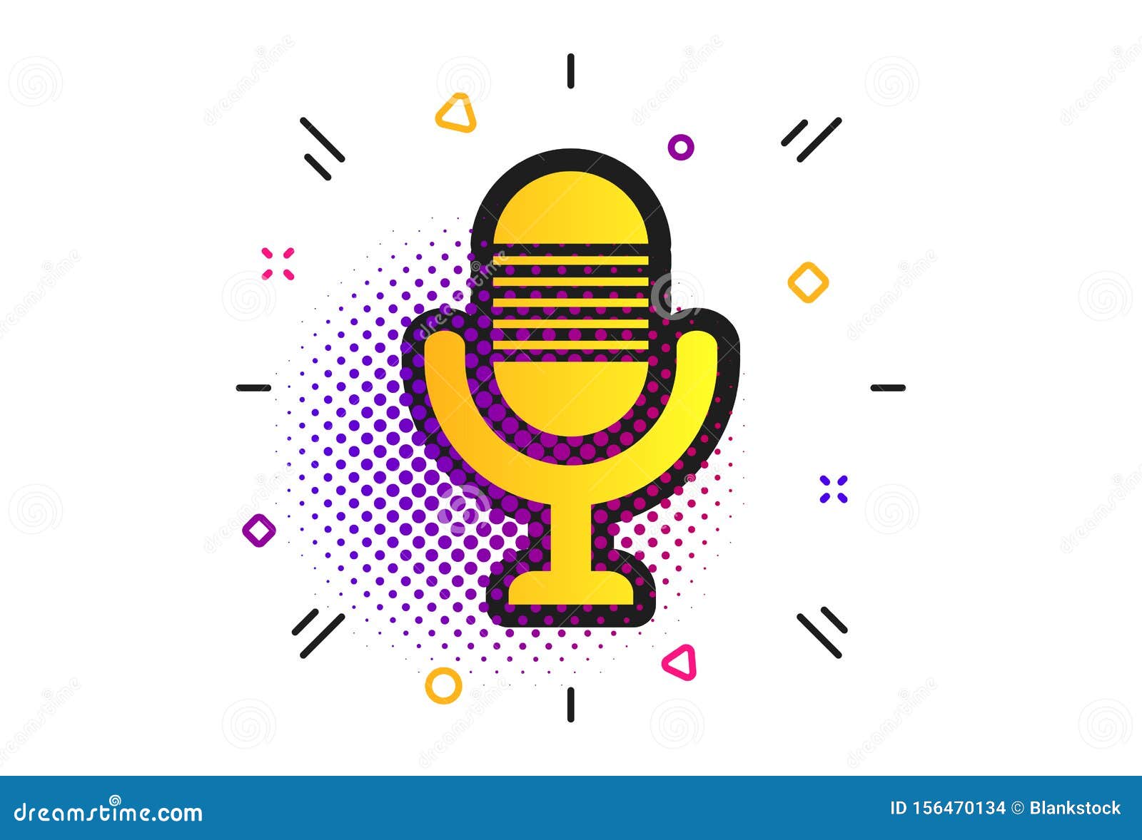 Microphone Icon. Speaker Symbol. Live Music Sign. Vector Stock Vector ...