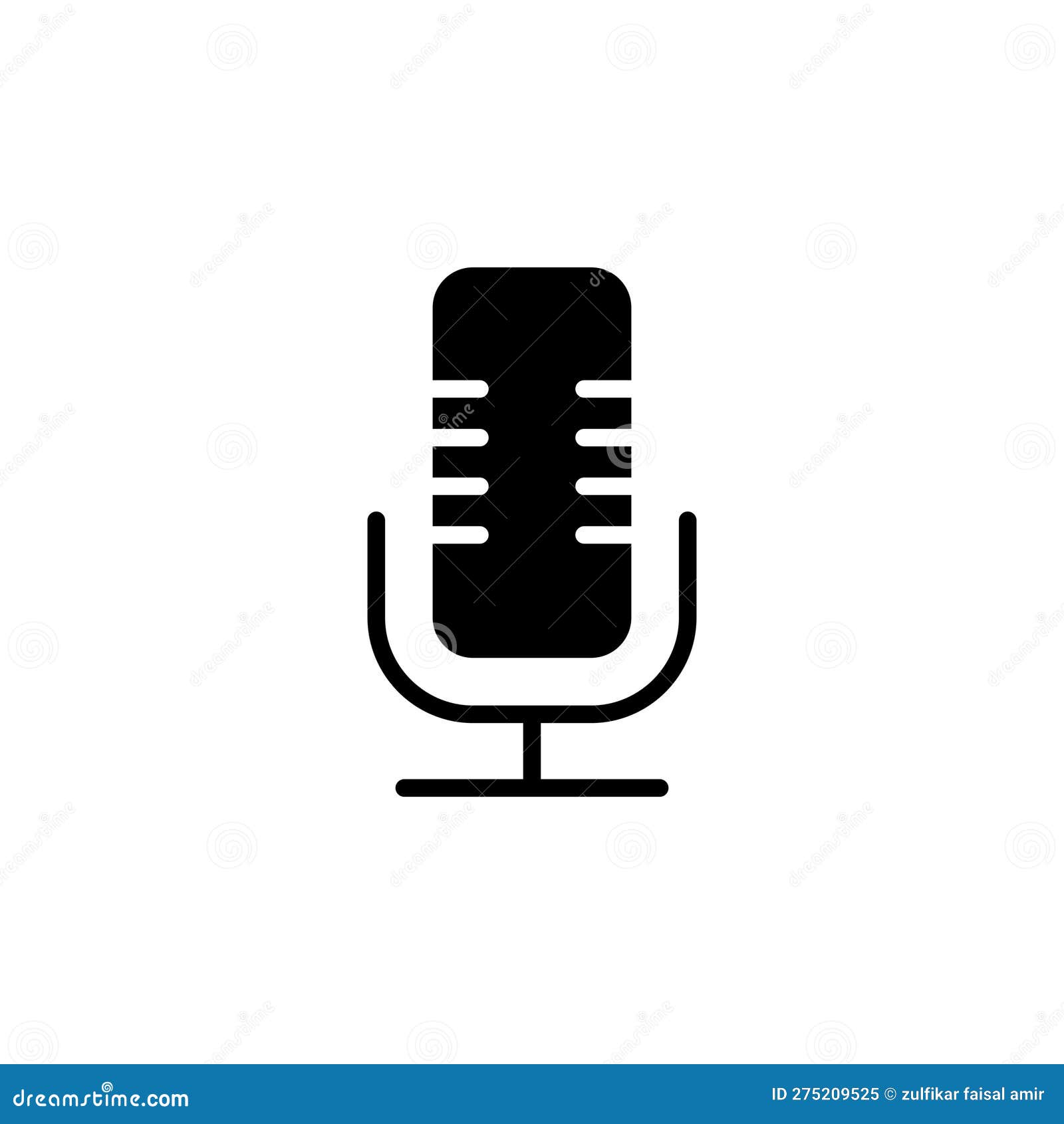 Microphone Icon . Karaoke Icon Vector Stock Vector - Illustration of ...