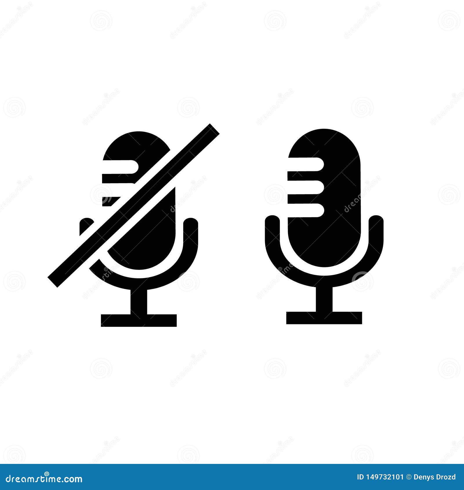 Microphone Icon. Vector Recorder Symbol. Microphone Shape Stock Vector ...