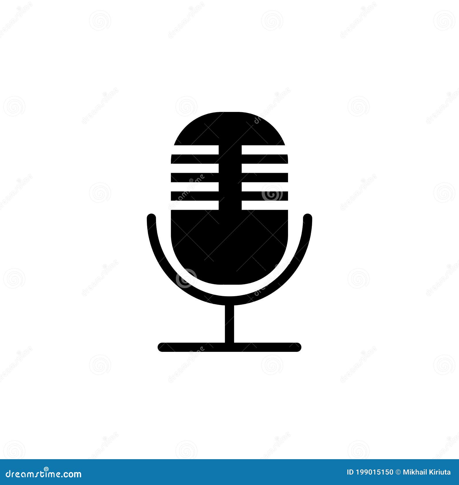 Microphone Icon. Voice Chat Symbol. Vector EPS10 Stock Illustration ...