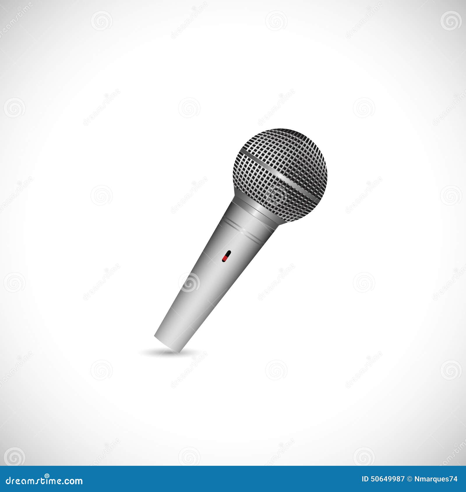 Microphone Illustration stock vector. Illustration of audience - 50649987