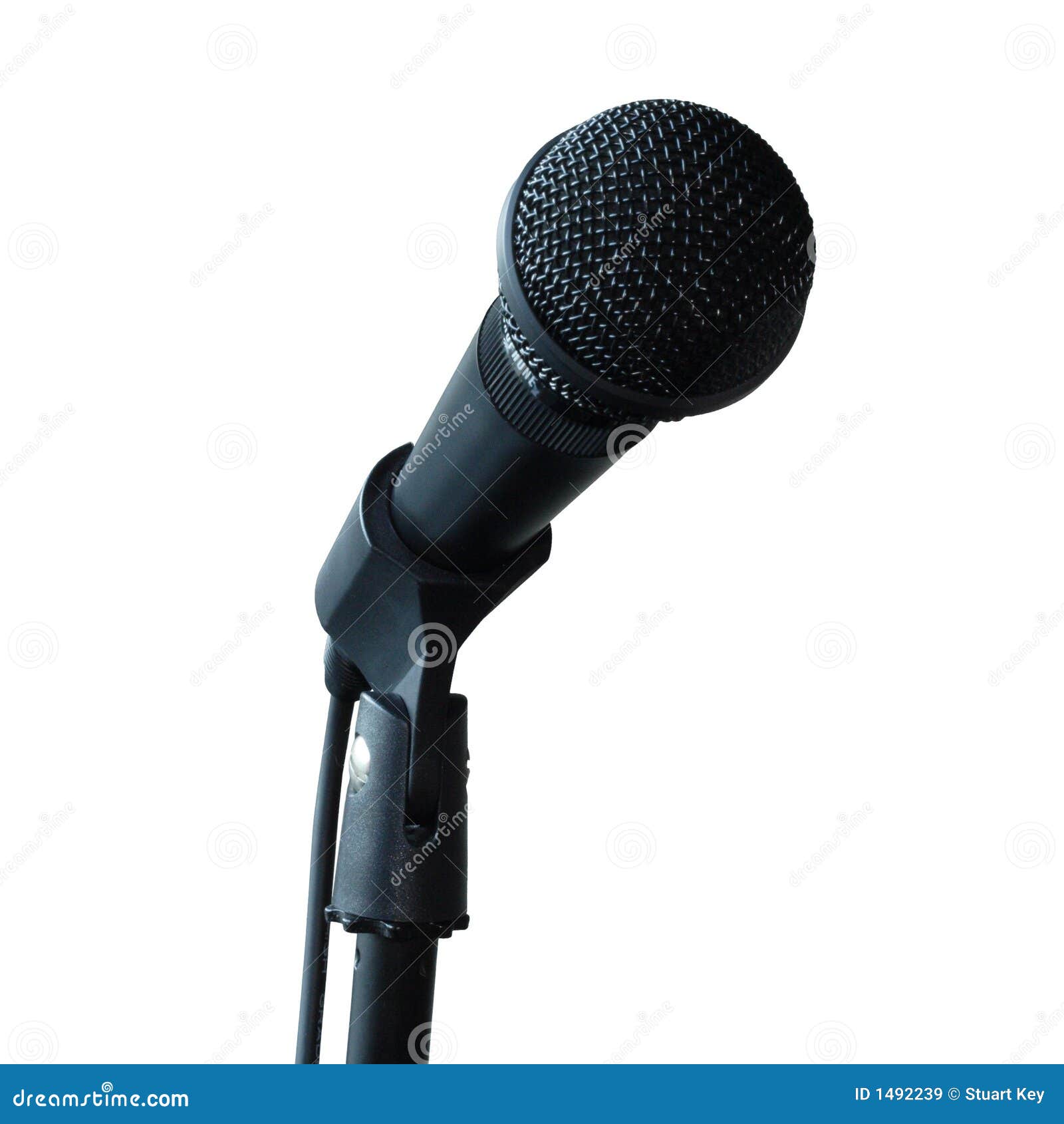 Microphone isolated stock image. Image of performance - 1492239