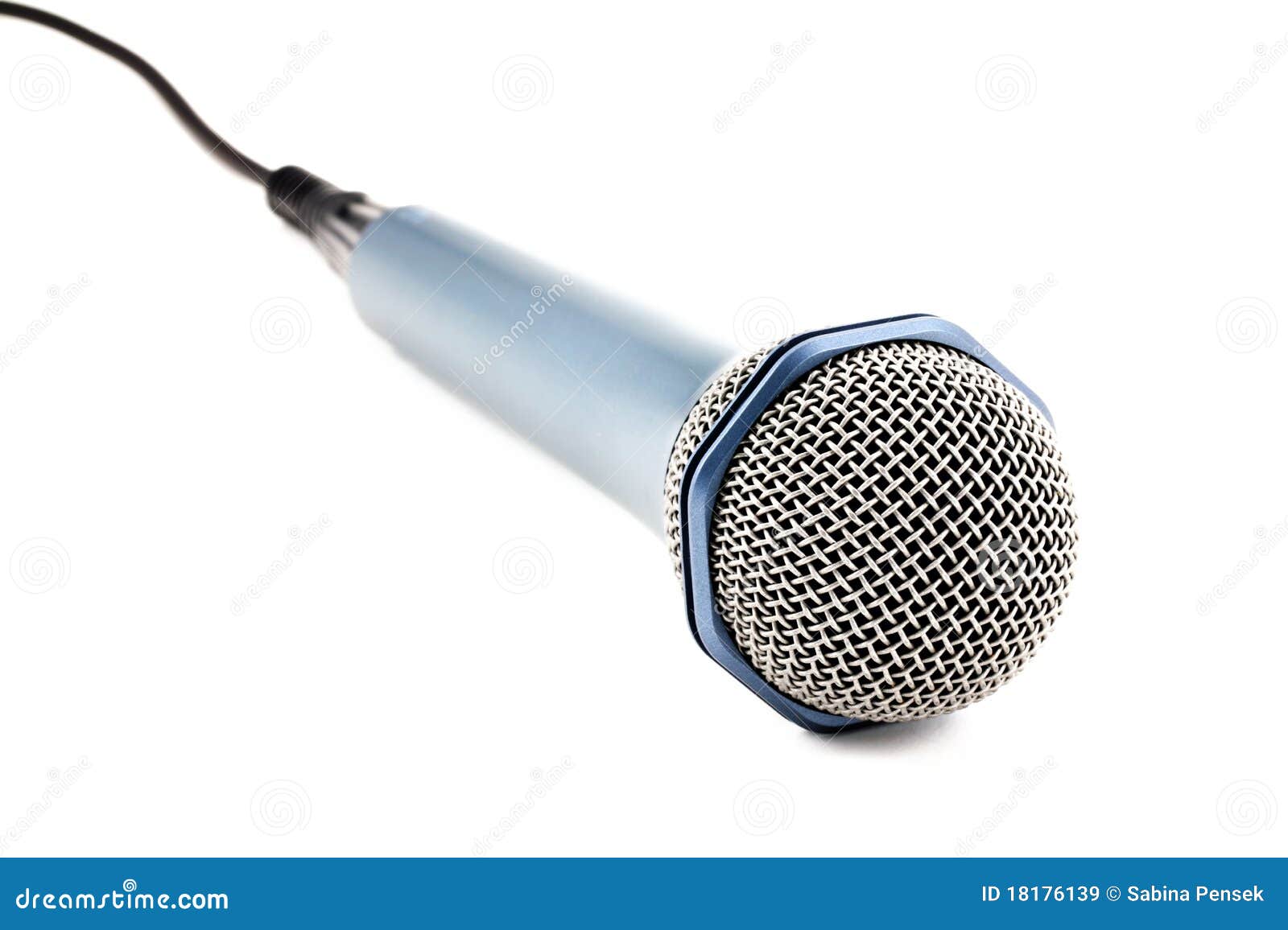 Microphone isolated stock image. Image of communications - 18176139