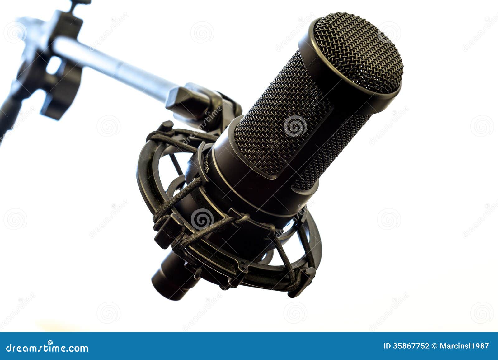 Microphone isolated stock photo. Image of music, jazz - 35867752