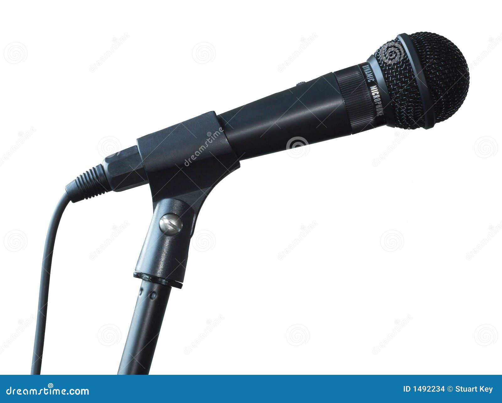 Microphone Isolated Side View Stock Photo - Image of standup, stand ...