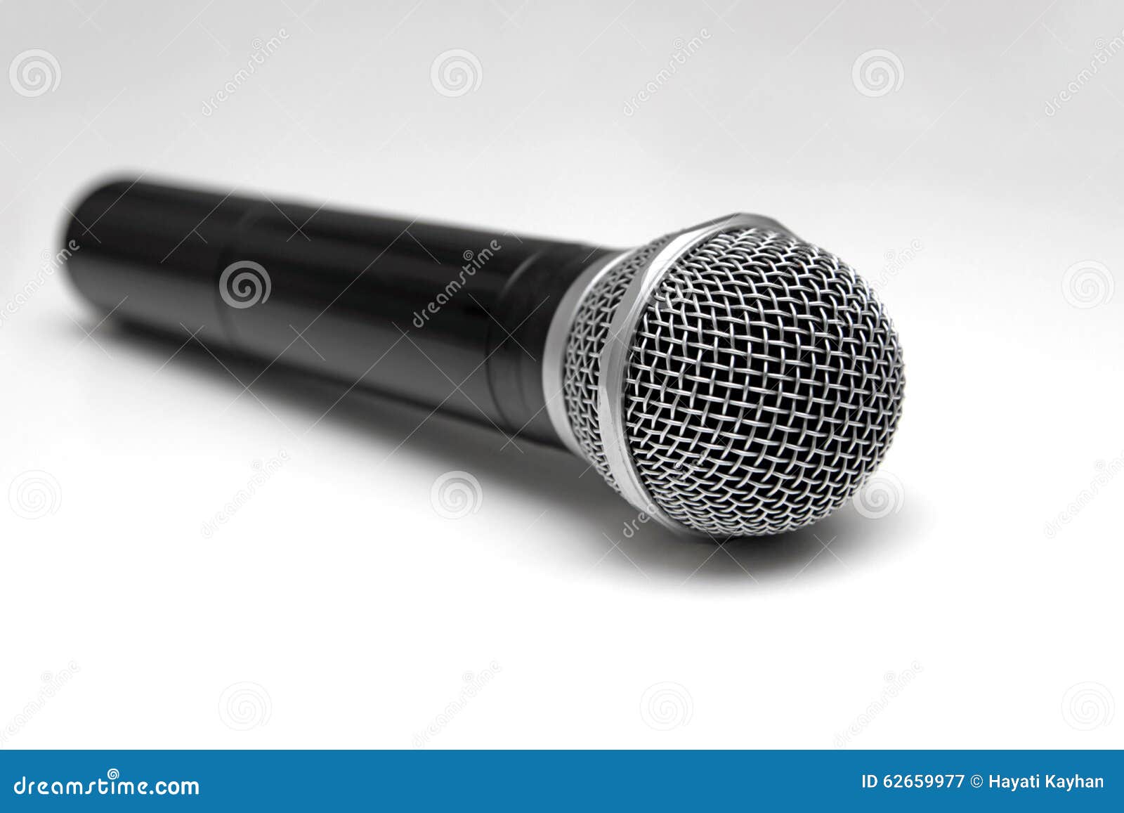 Microphone Isolated on White Background Stock Image - Image of ...