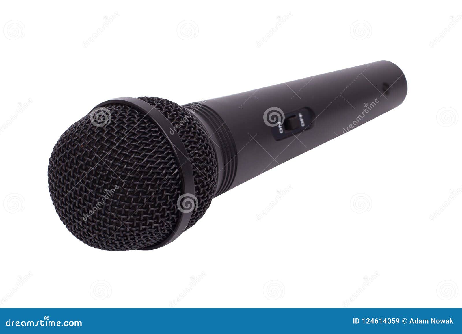 Microphone Isolated on White Background Stock Image - Image of audience ...