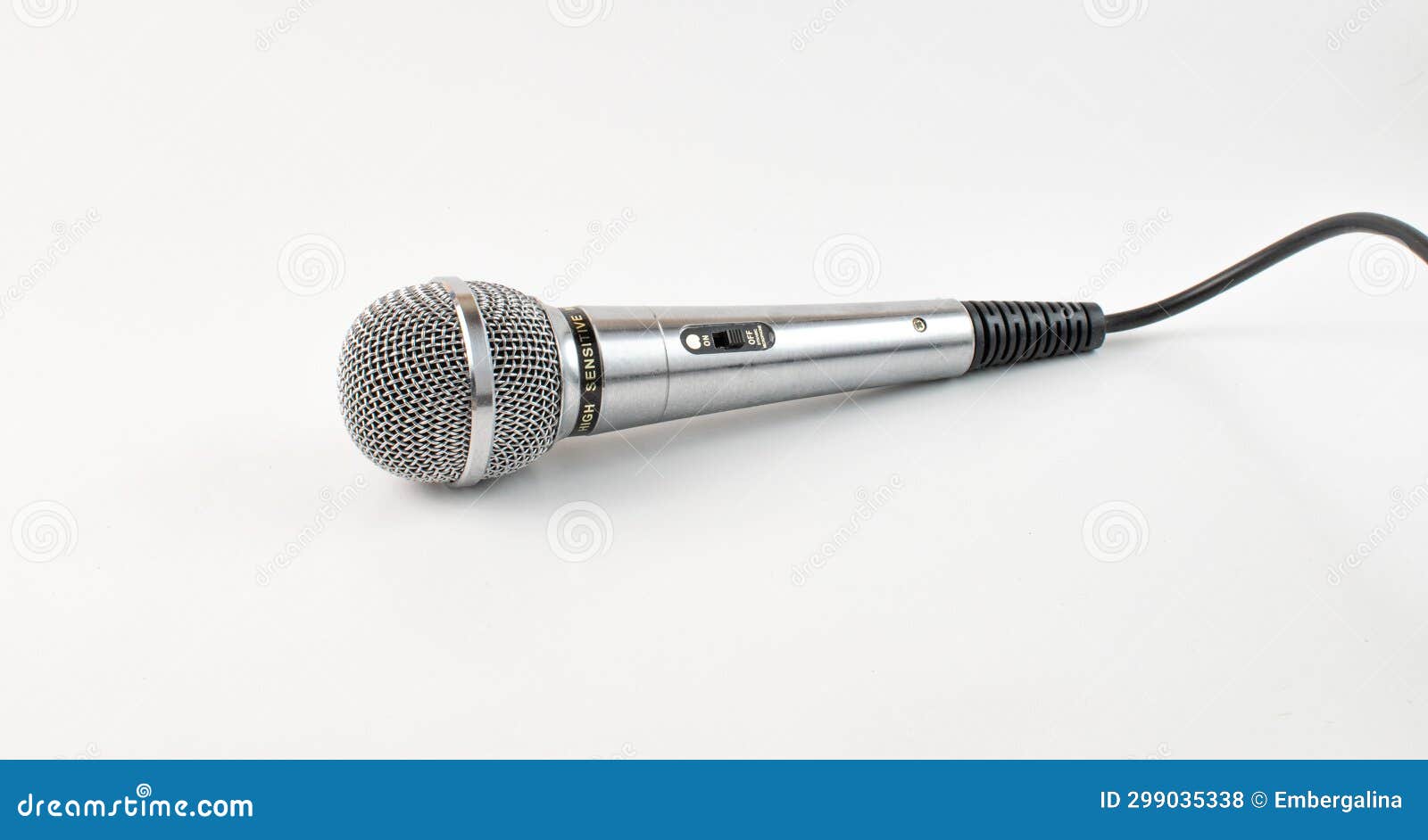 Microphone for a Karaoke Performer Stock Photo - Image of record, media ...