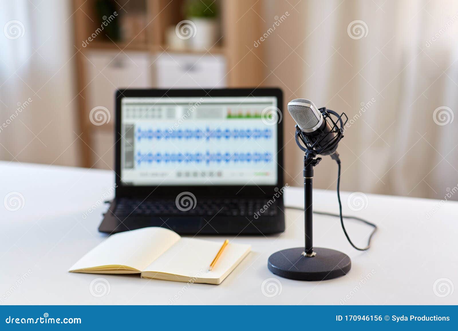 Notebook On The Table. Royalty-Free Stock Photography | CartoonDealer ...