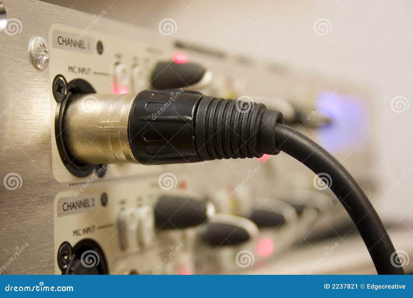Microphone lead stock image. Image of plug, sound, equipment - 2237821