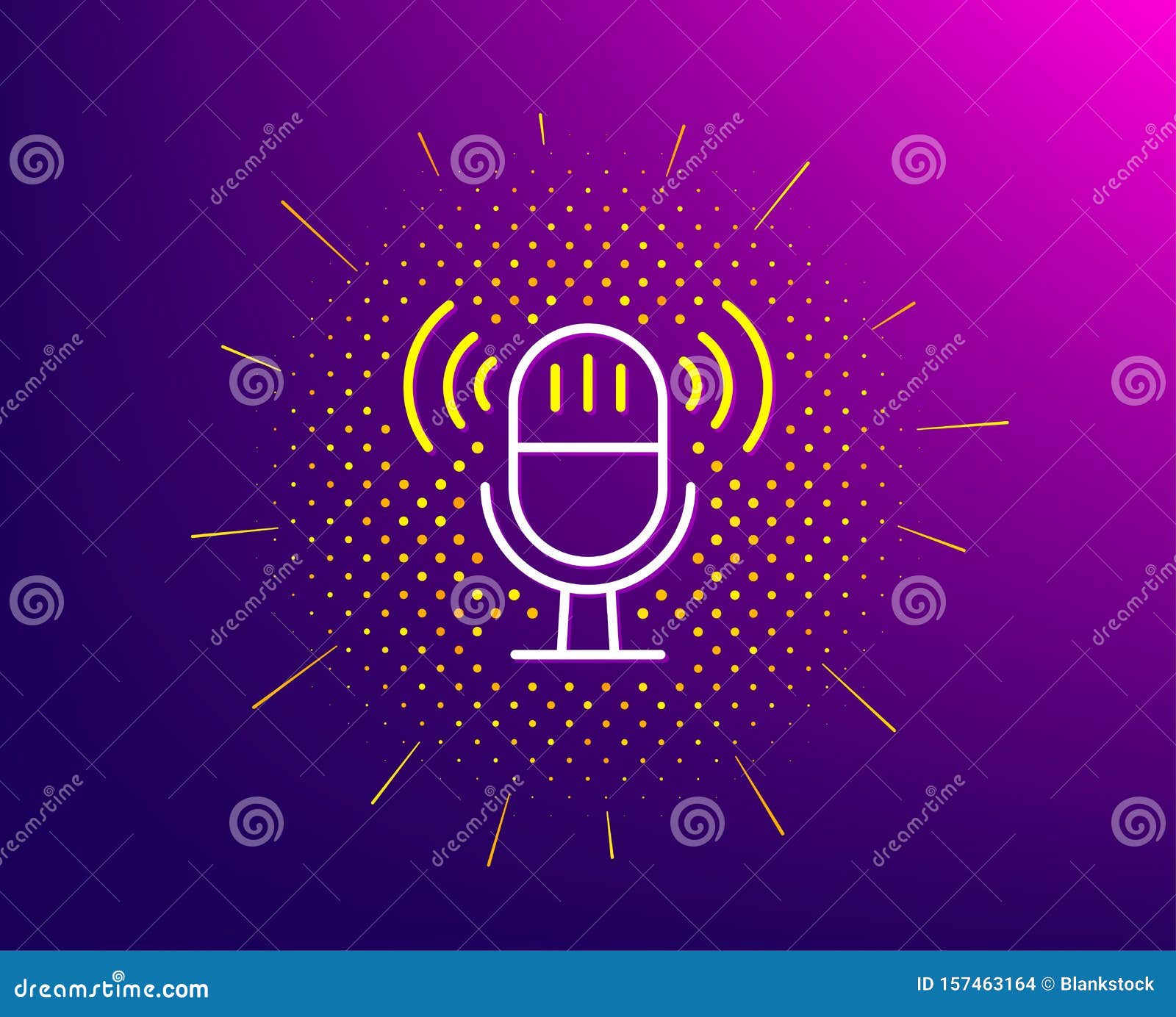 Microphone Line Icon. Music Mic Sign. Vector Stock Vector ... Microphone Line Icon. Music Mic Sign. Vector Stock Vector ...
