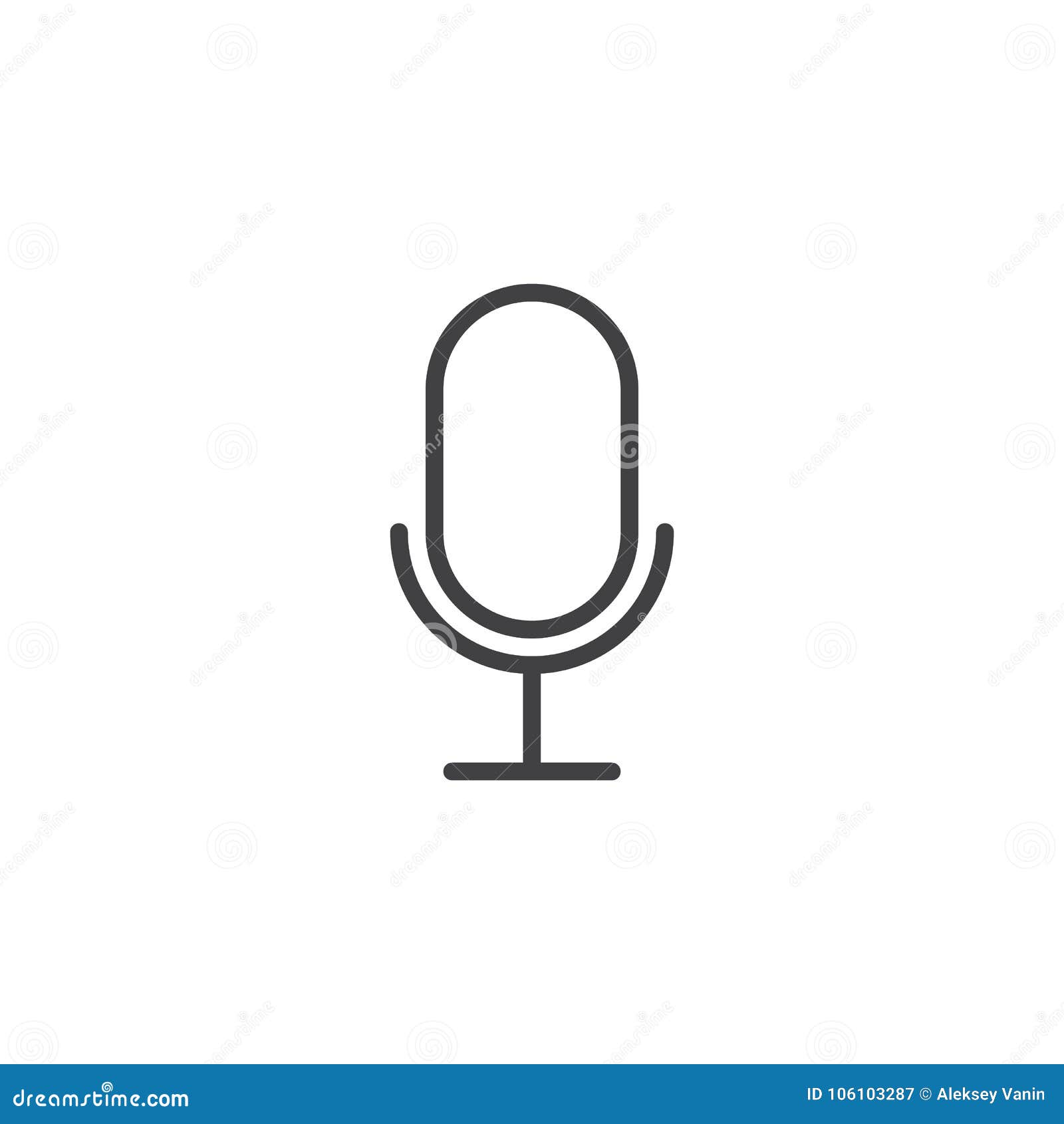 Microphone Line And Glyph Icon. Table Microphone Vector Illustration ... Microphone Line And Glyph Icon. Table Microphone Vector Illustration ...