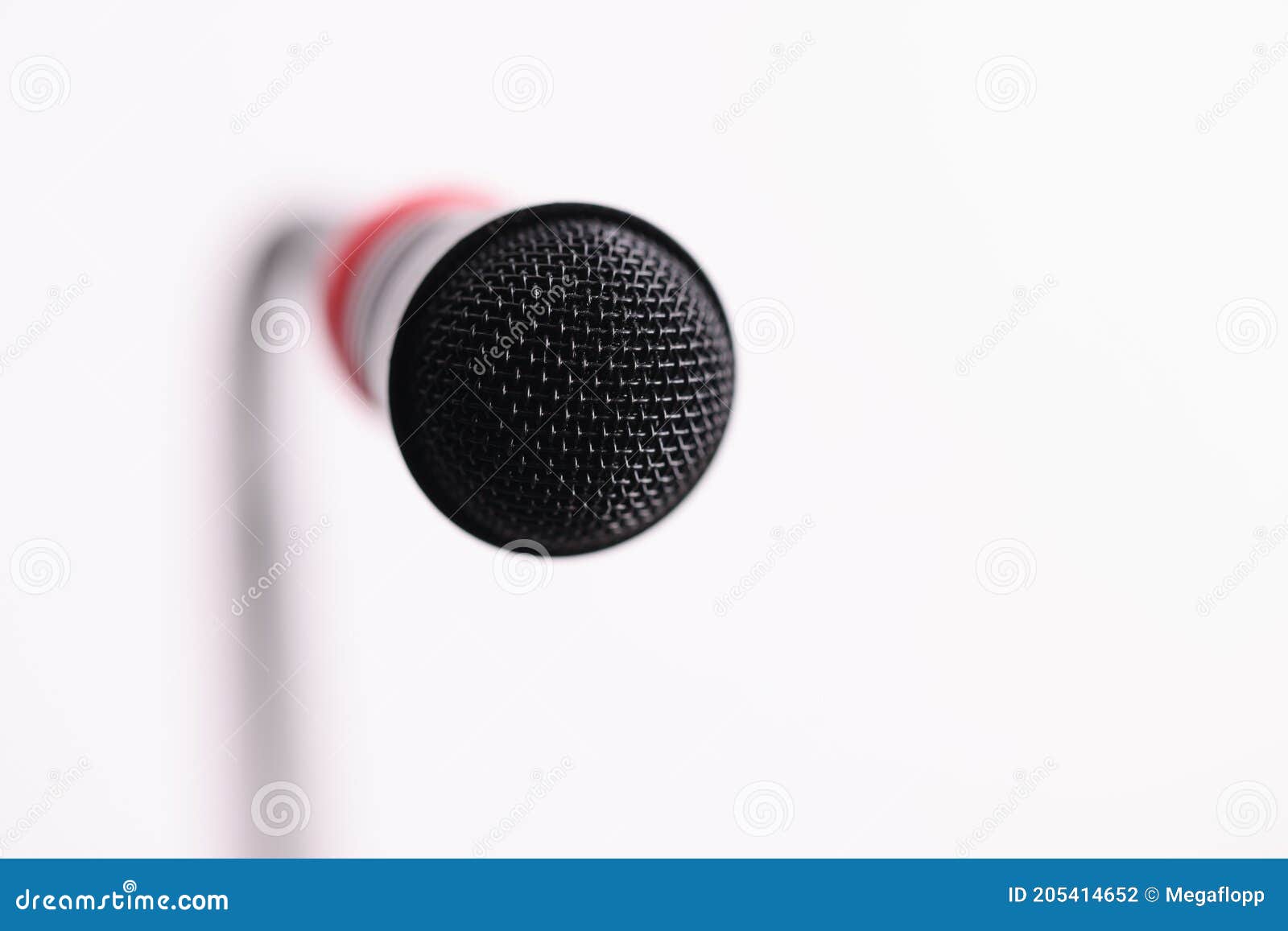 Microphone for Live Streaming and Operators Closeup Stock Photo - Image ...