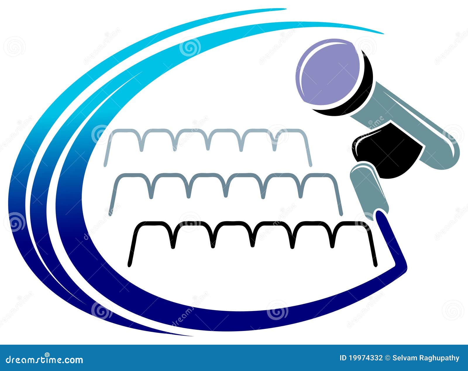 Microphone logo stock vector. Illustration of design - 19974332