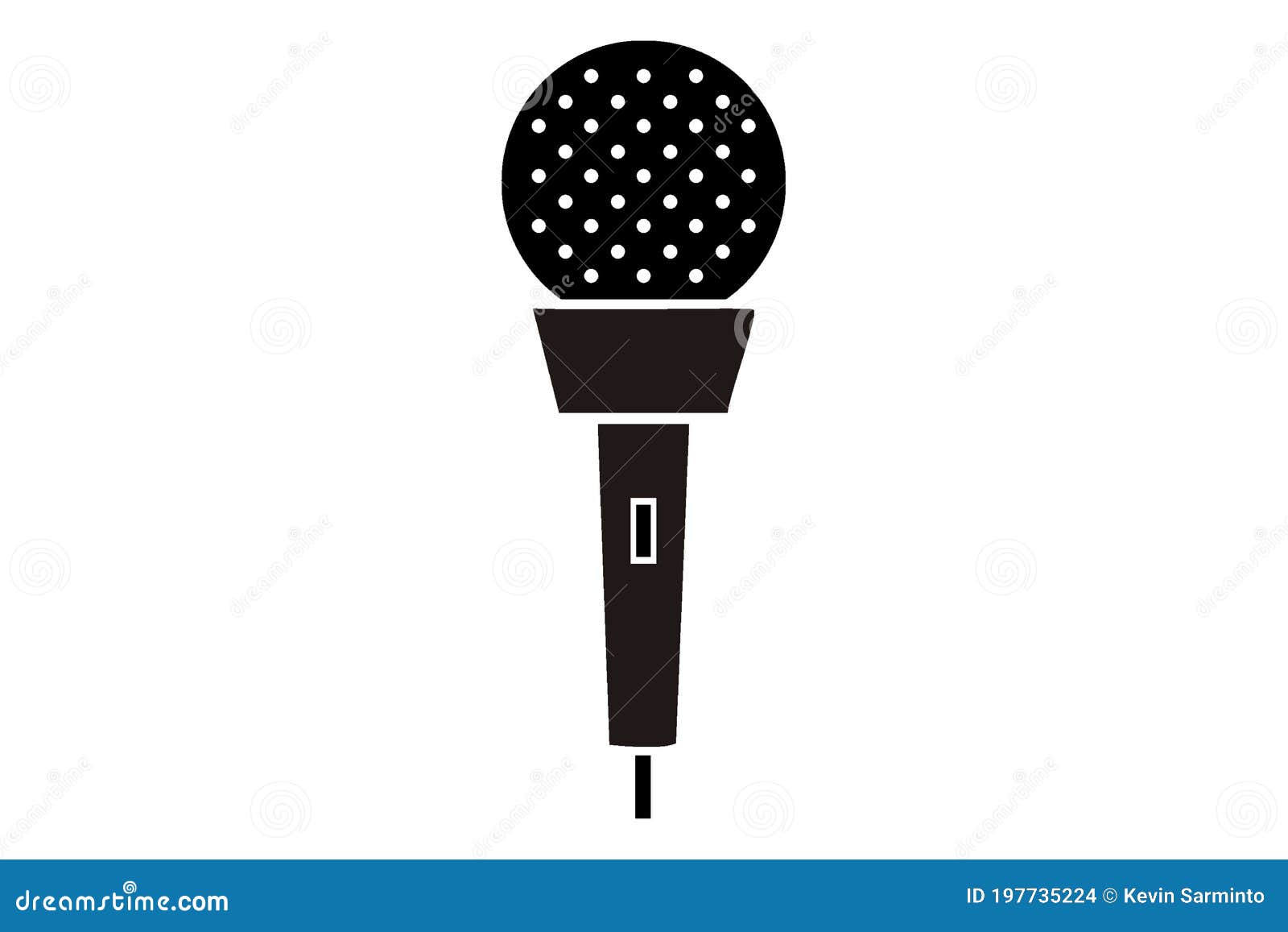 Microphone logo design stock vector. Illustration of creative - 197735224