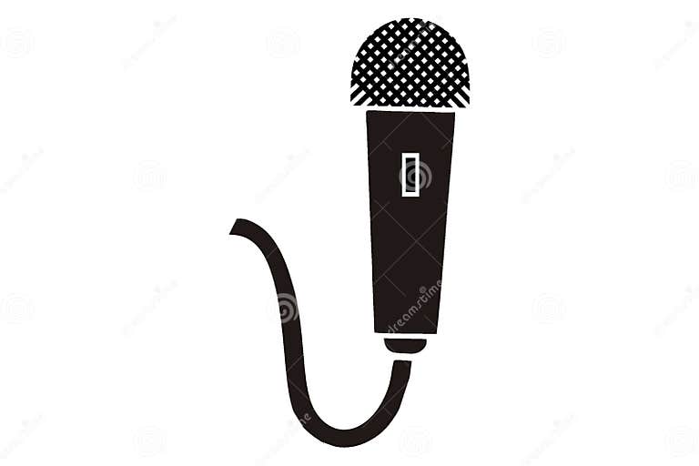 Microphone logo design stock vector. Illustration of communication ...