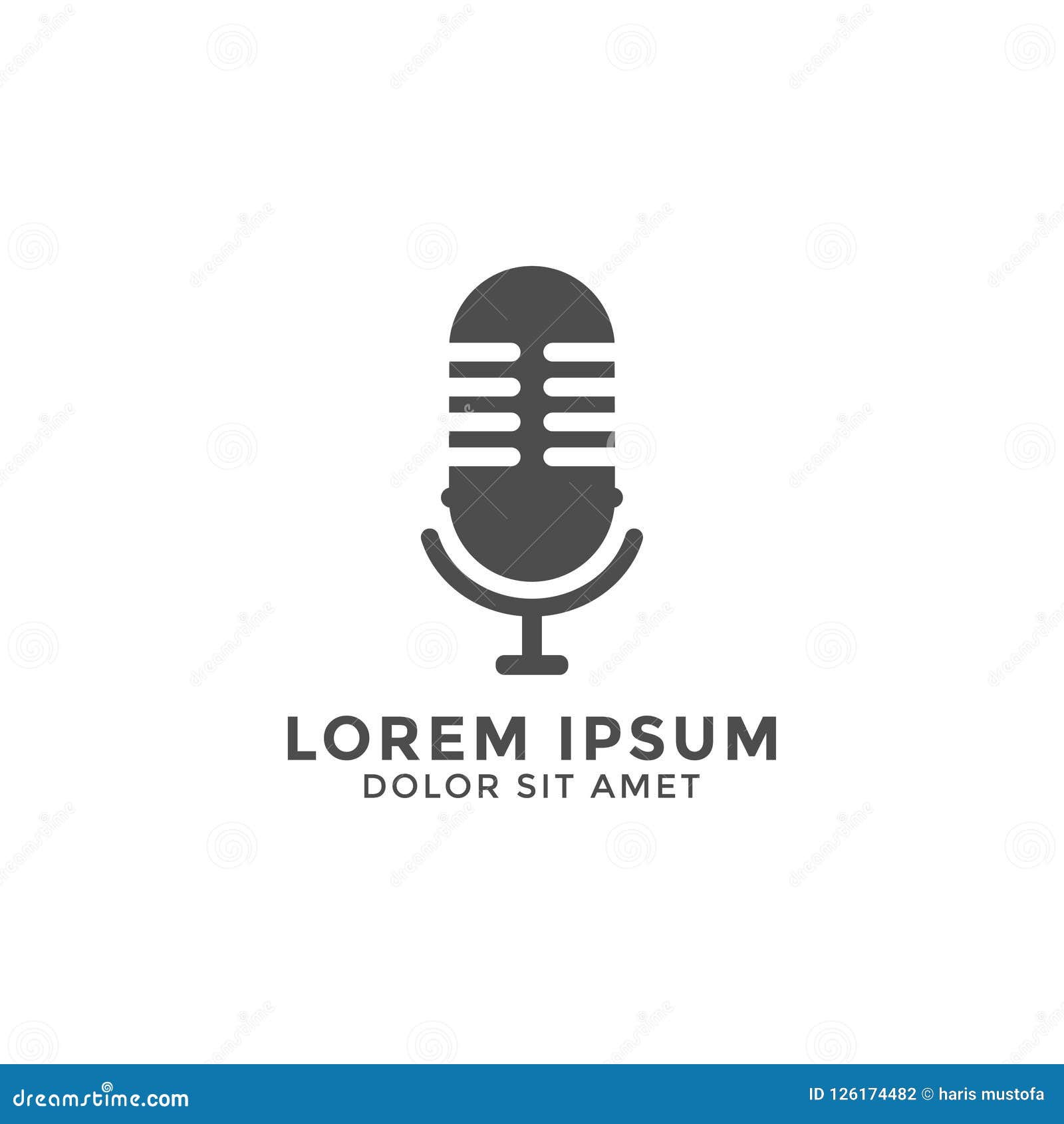 Microphone Logo Icon Design Template Vector Illustration Stock Vector ...