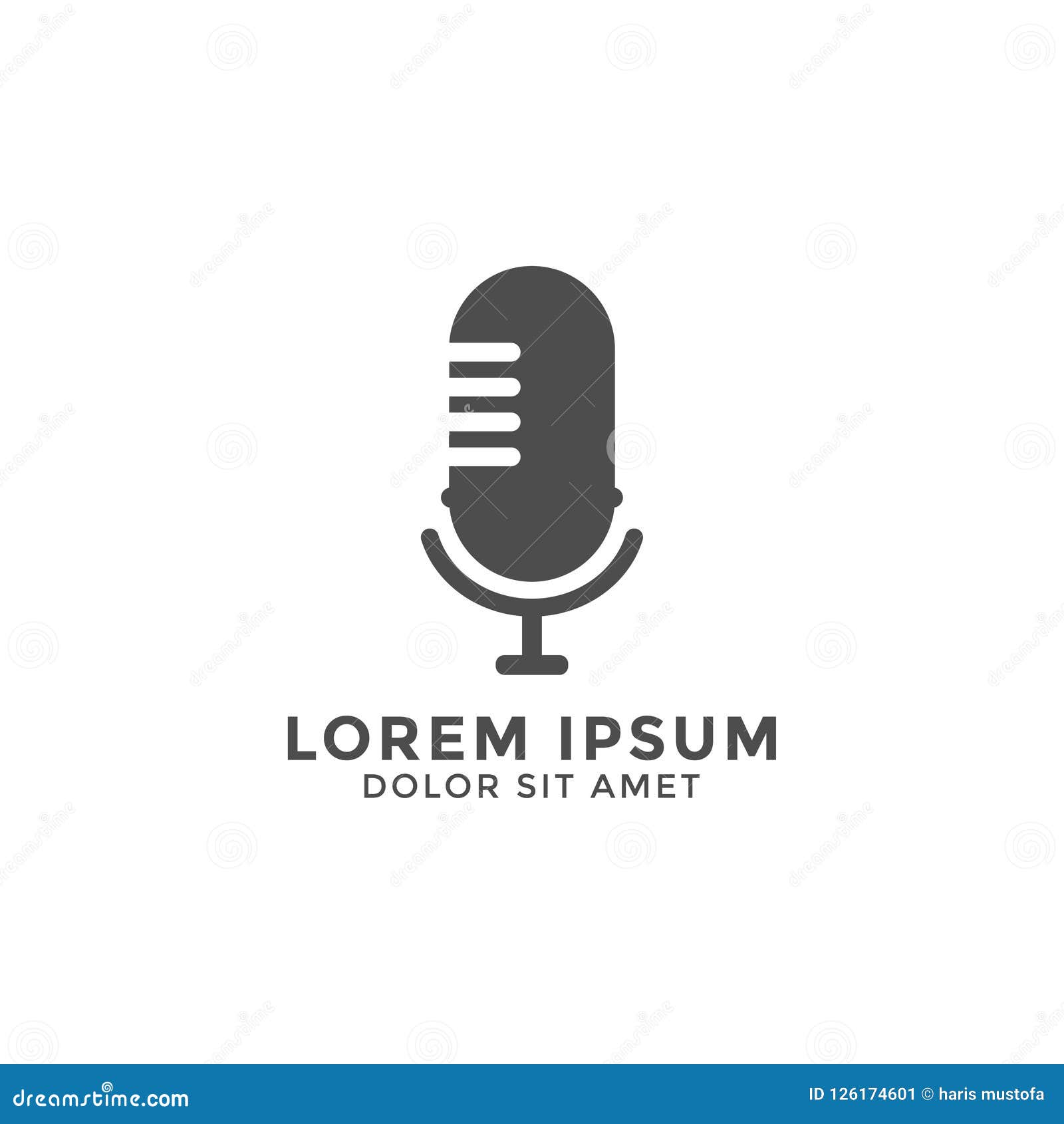 Microphone Logo Icon Design Template Vector Illustration Stock Vector ...