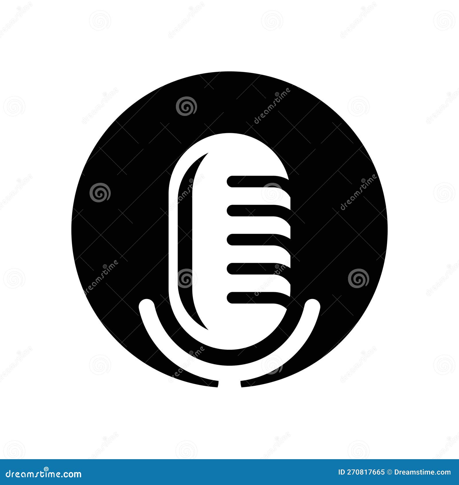 Microphone Logo Images Illustration Stock Vector - Illustration of ...