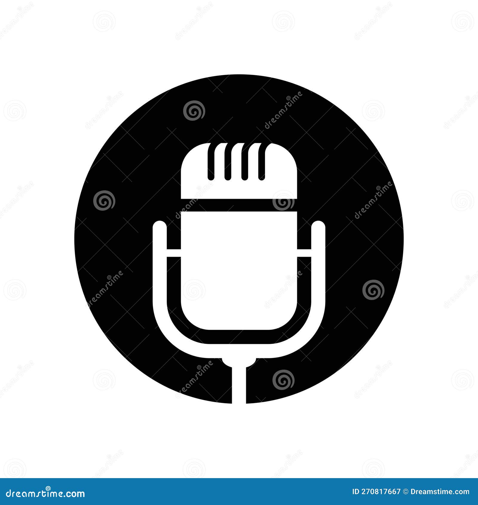 Microphone Logo Images Illustration Stock Vector - Illustration of ...