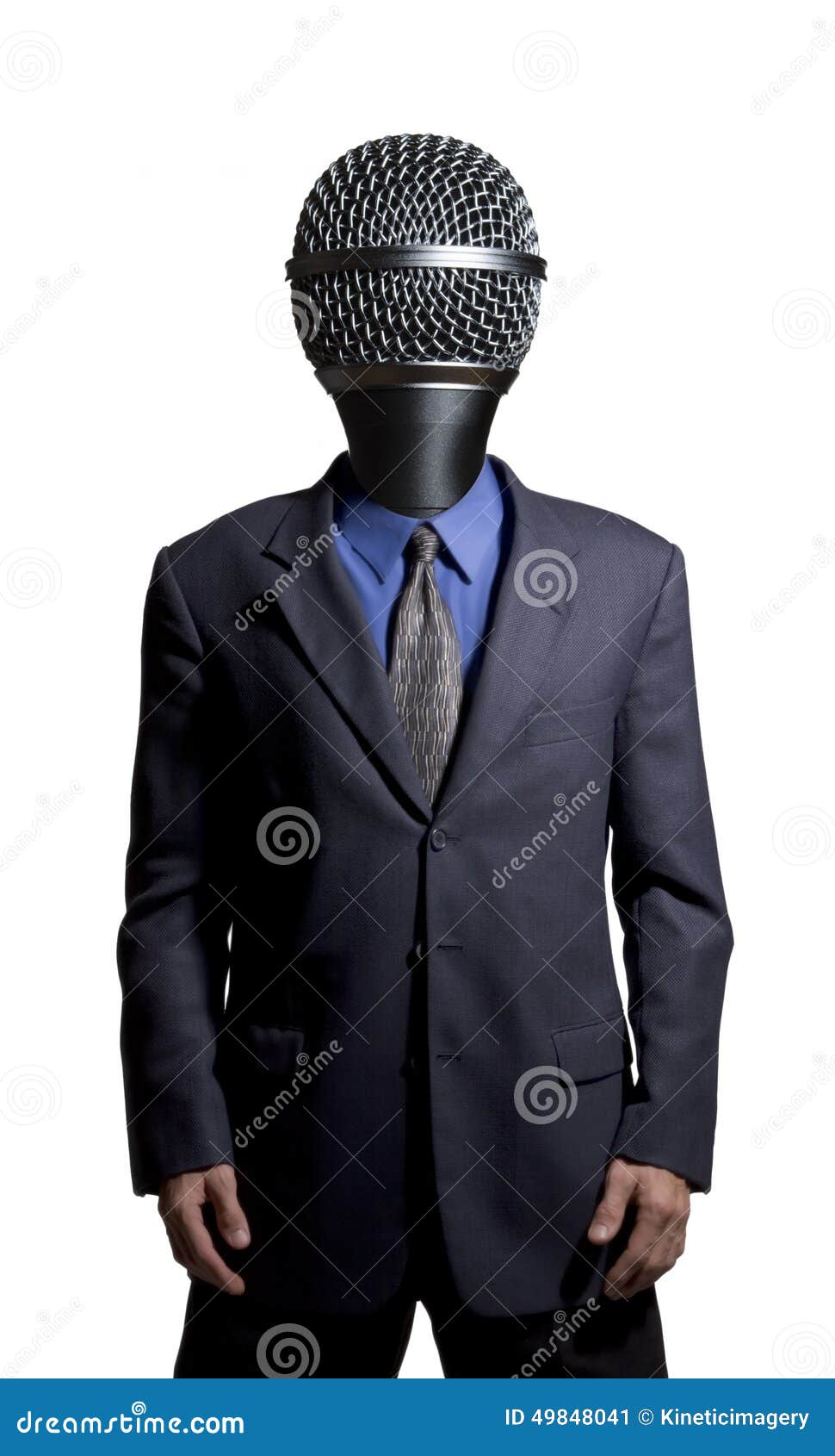 Microphone man stock image. Image of announcing, podcasting - 49848041