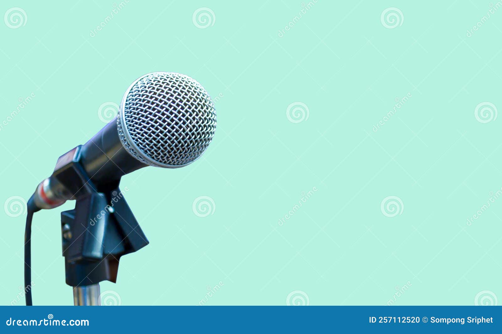 Microphone Meet Lecture Over People Forum Meeting Training Learning ...