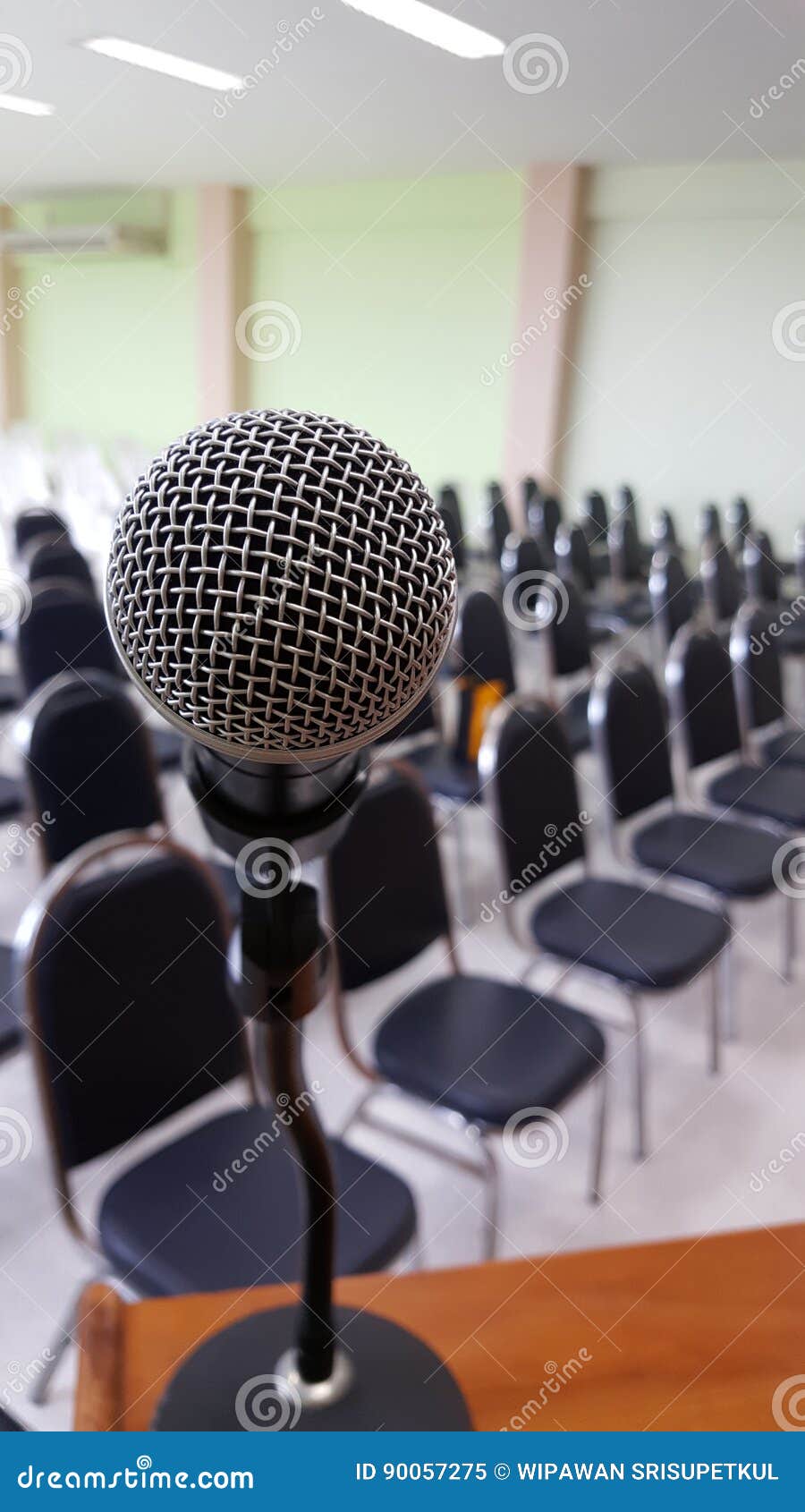 Microphone for Meeting Room Stock Image - Image of audio, room: 90057275