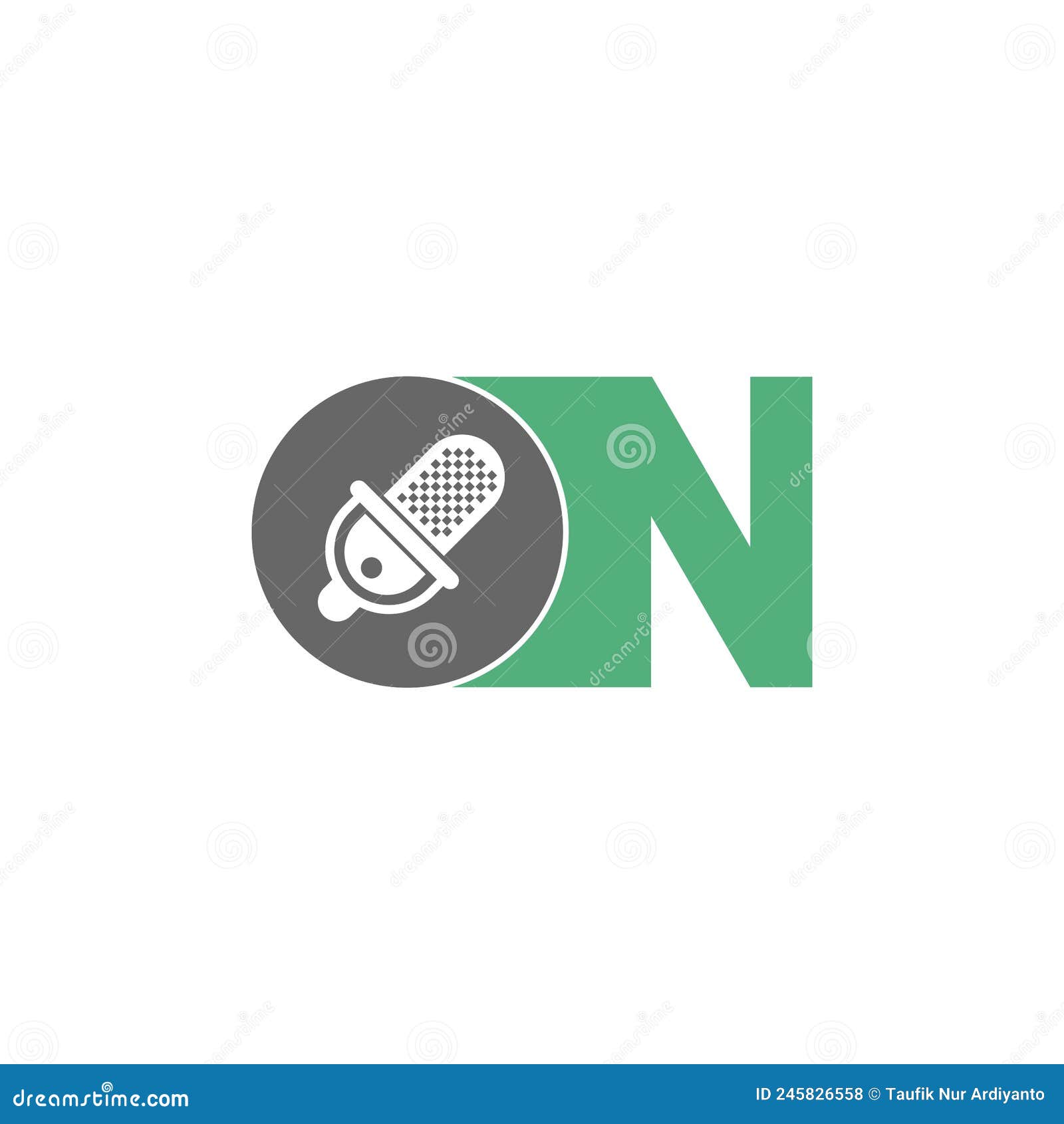 Microphone, Mic Icon Logo Design Illustration Stock Illustration ...