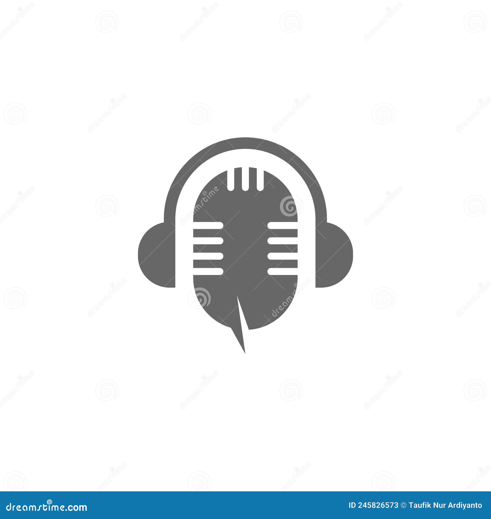 Microphone, Mic Icon Logo Design Illustration Stock Illustration ...